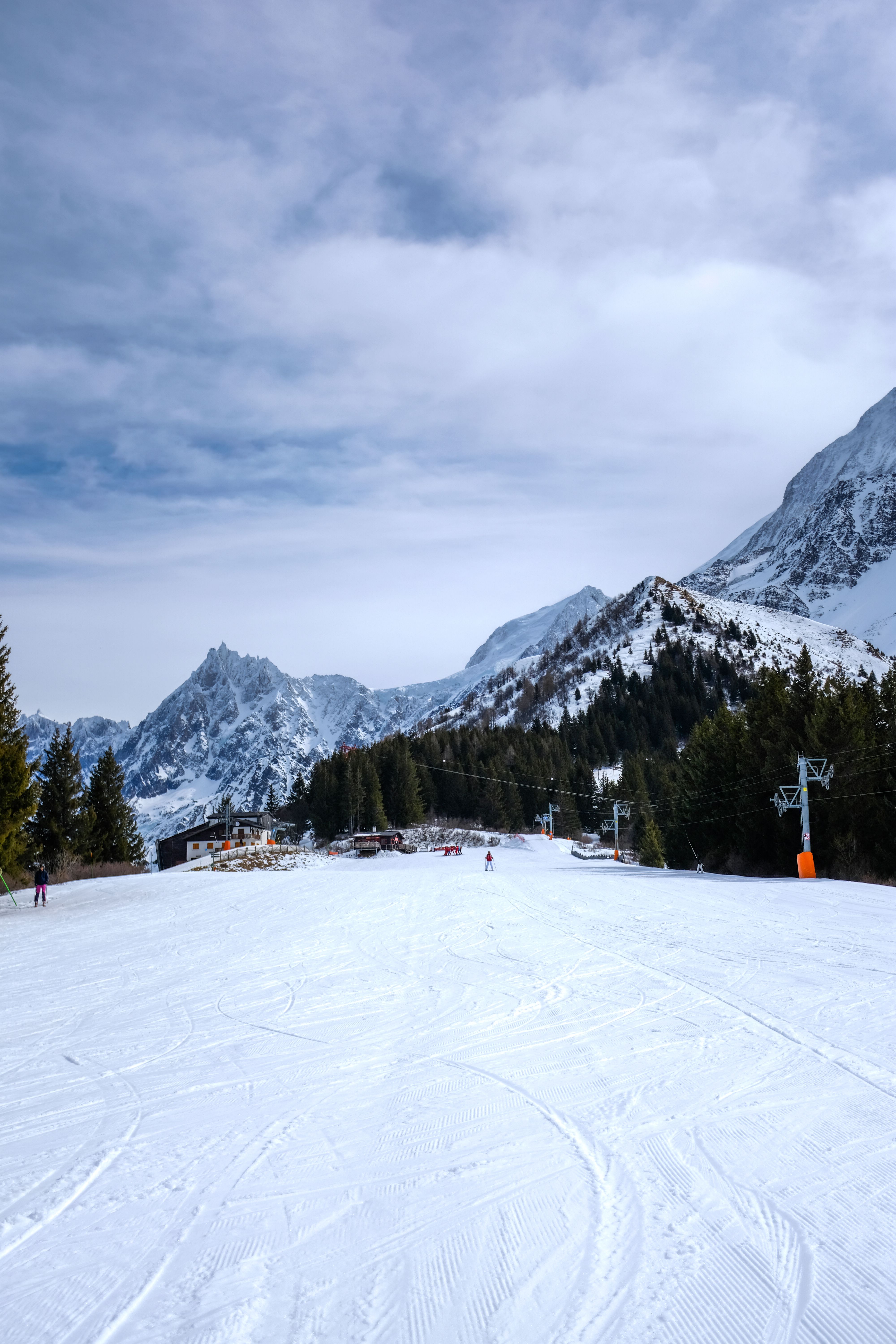 Mountain Landscape with Ski Resort · Free Stock Photo