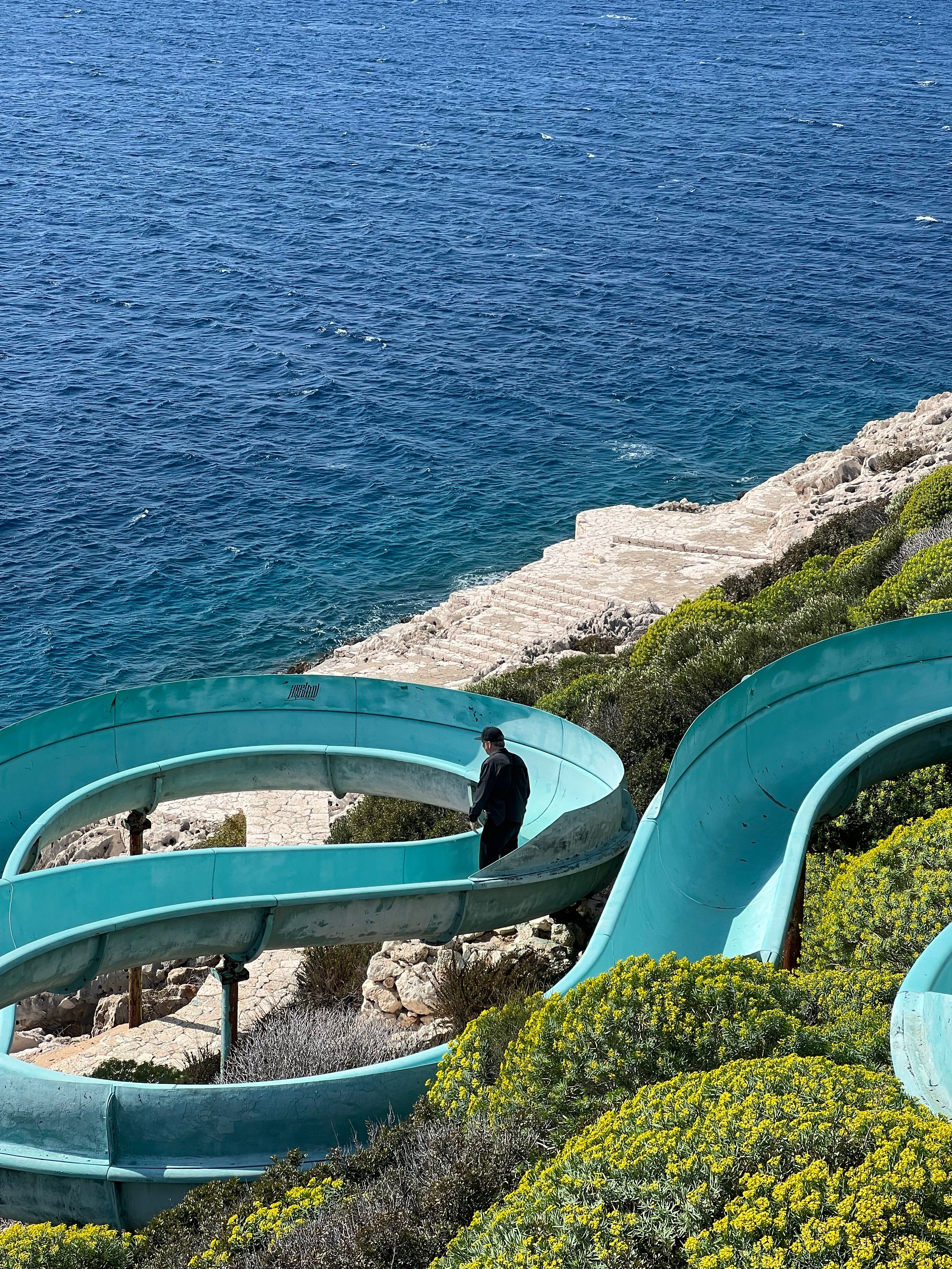 Pool Slide by Blue Sea · Free Stock Photo