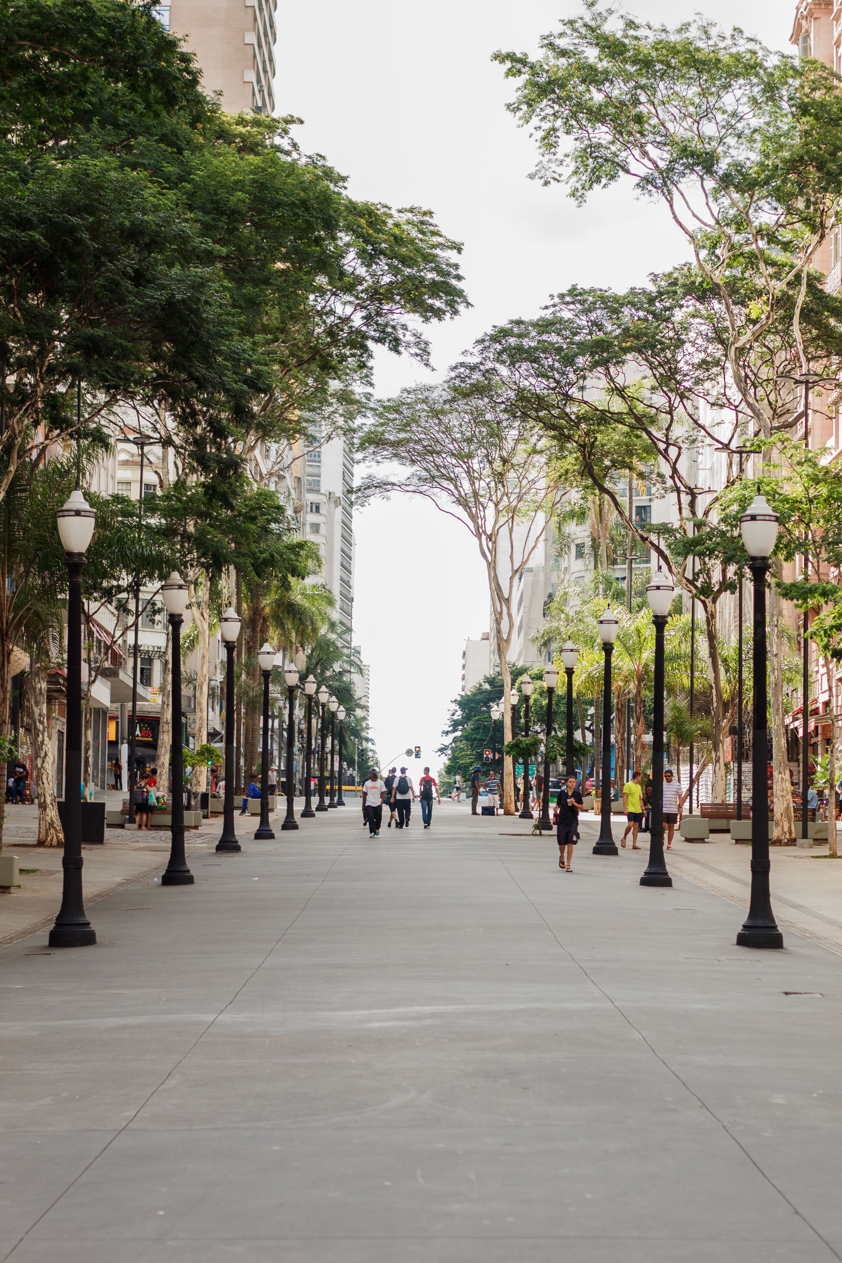 Promenade Between Street Lamps in Sao Paulo, Brazil · Free Stock Photo