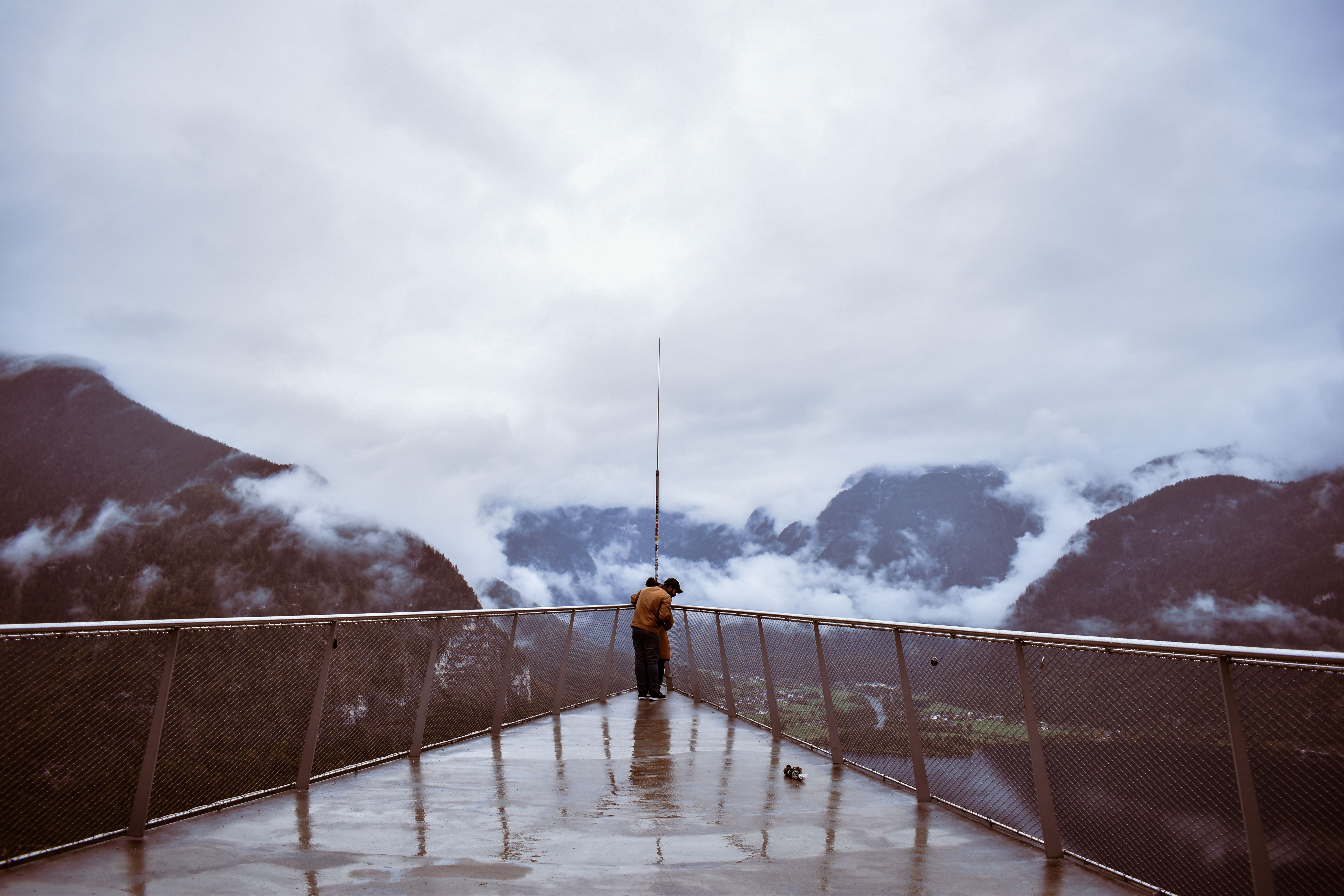 Men Fishing from a Bridge · Free Stock Photo