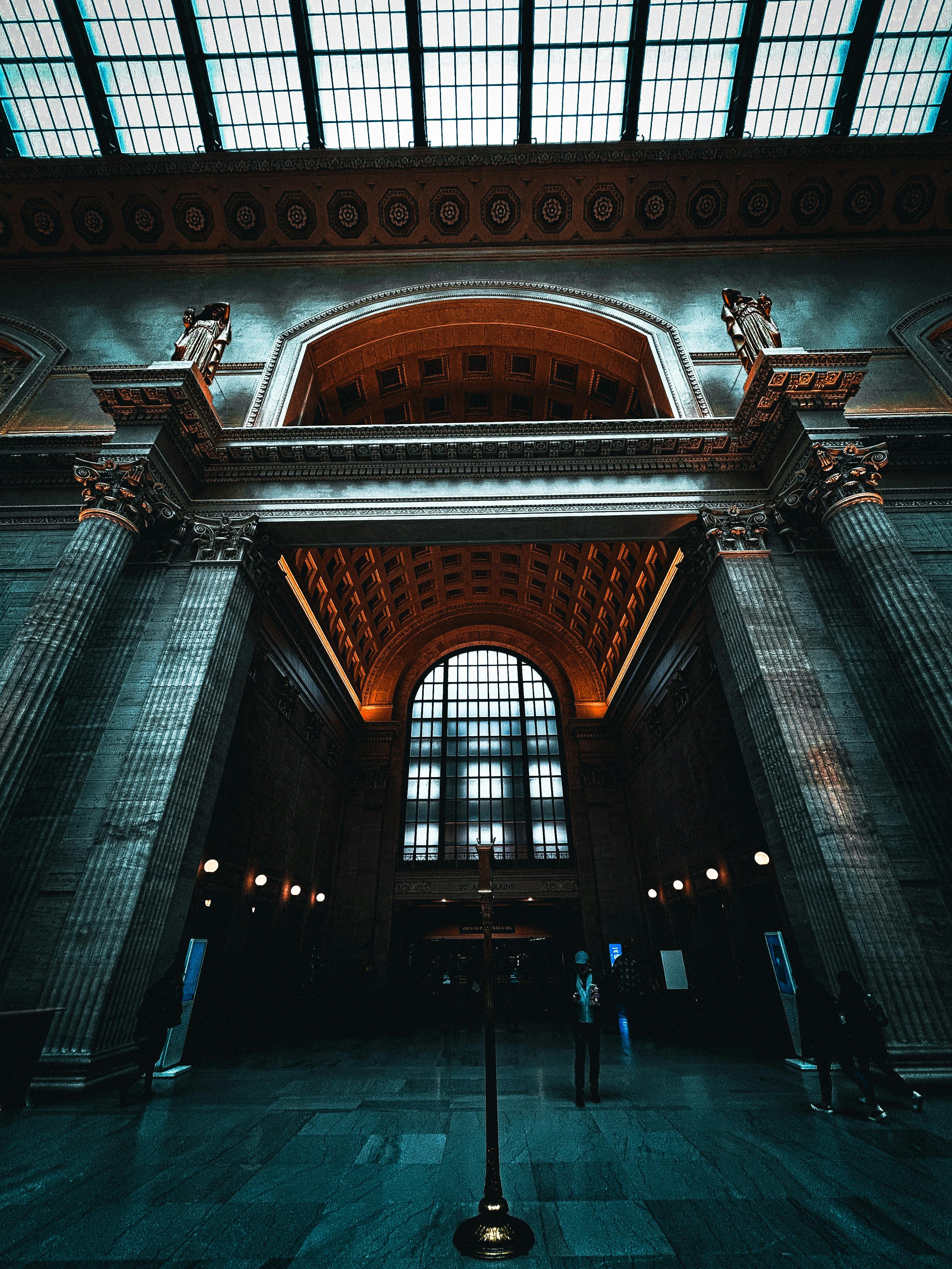 Interior Design of Elegant Railway Station · Free Stock Photo