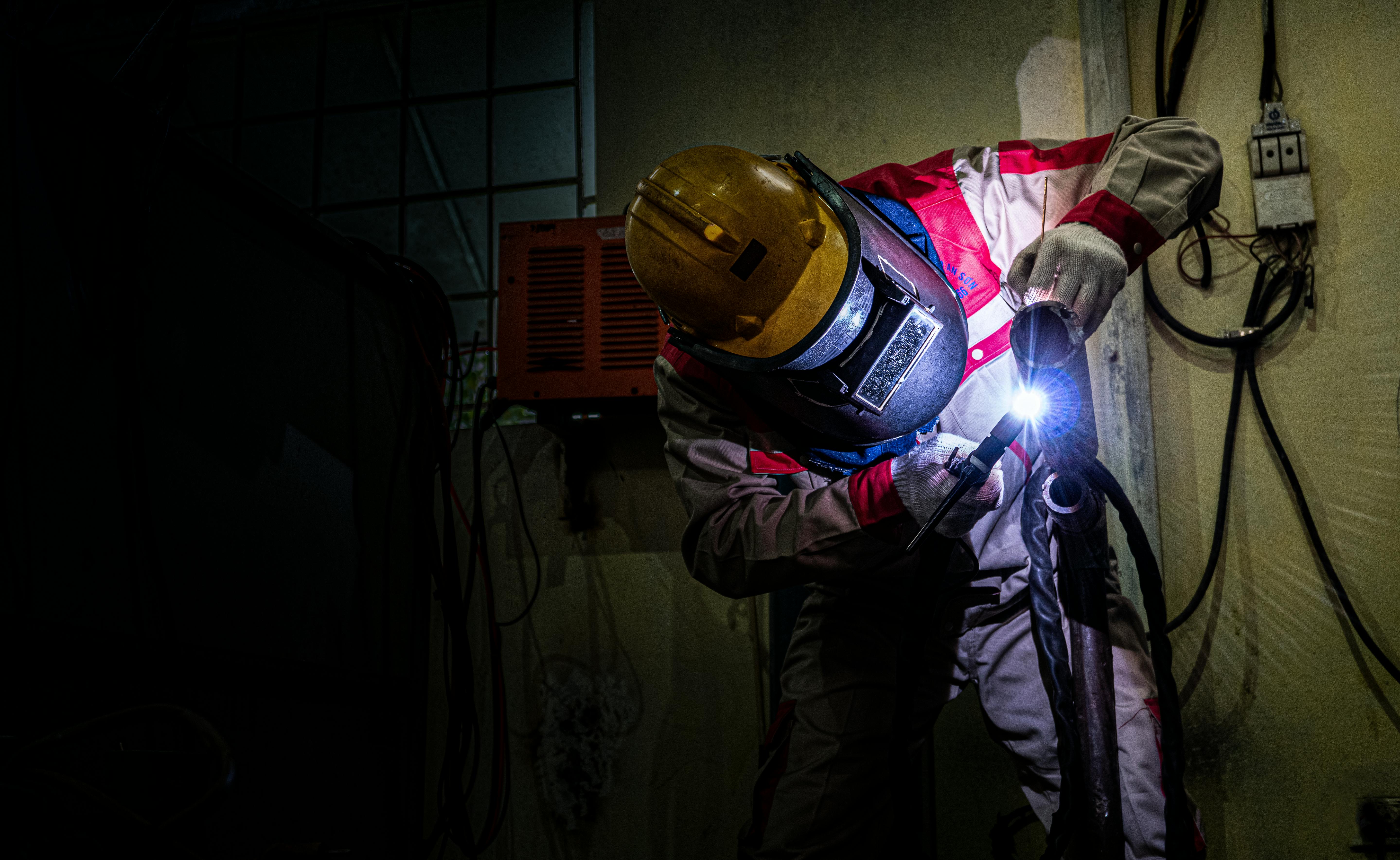 A Man Doing Welding · Free Stock Photo