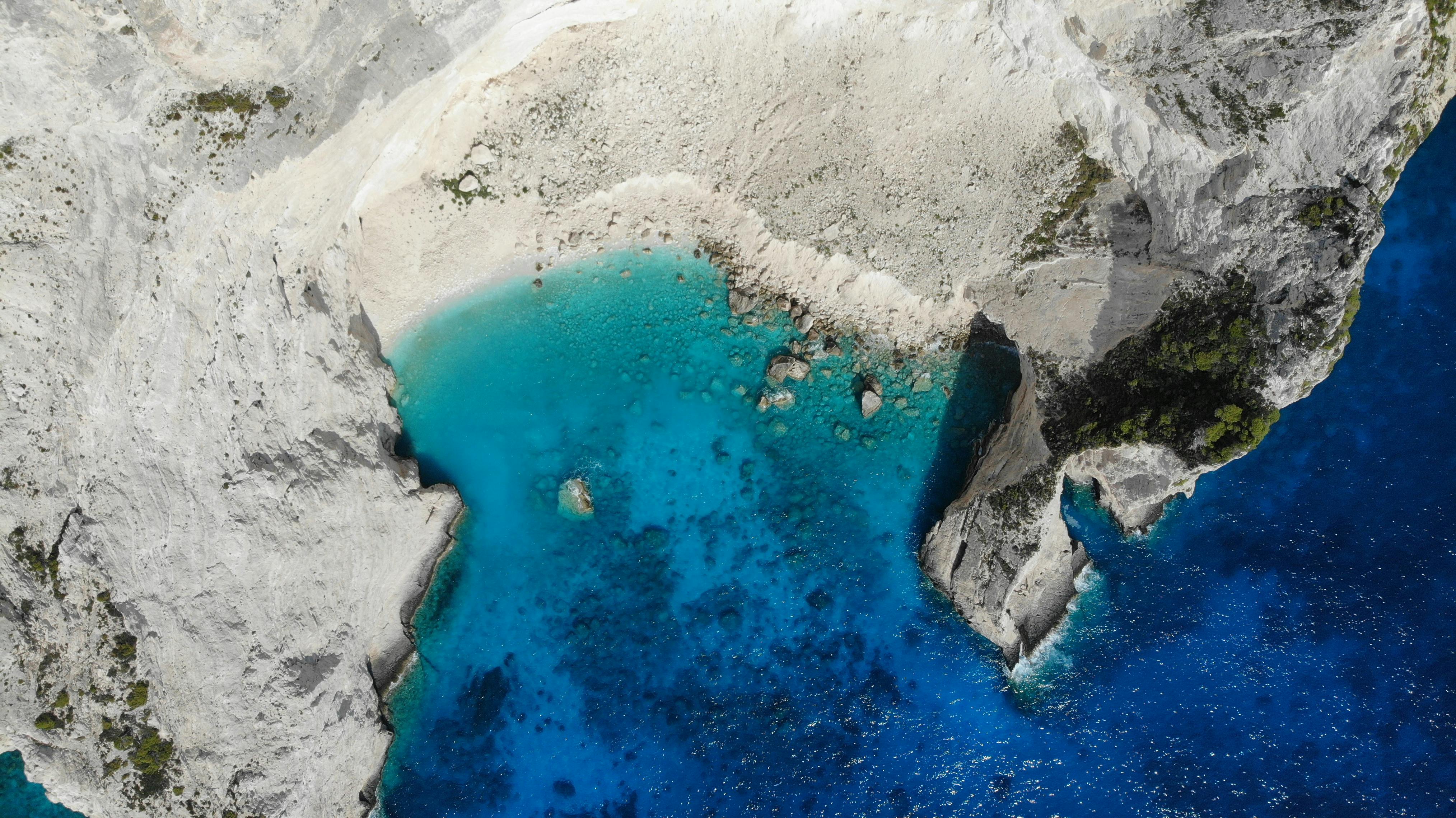 Aerial View of Greek Coastline · Free Stock Photo
