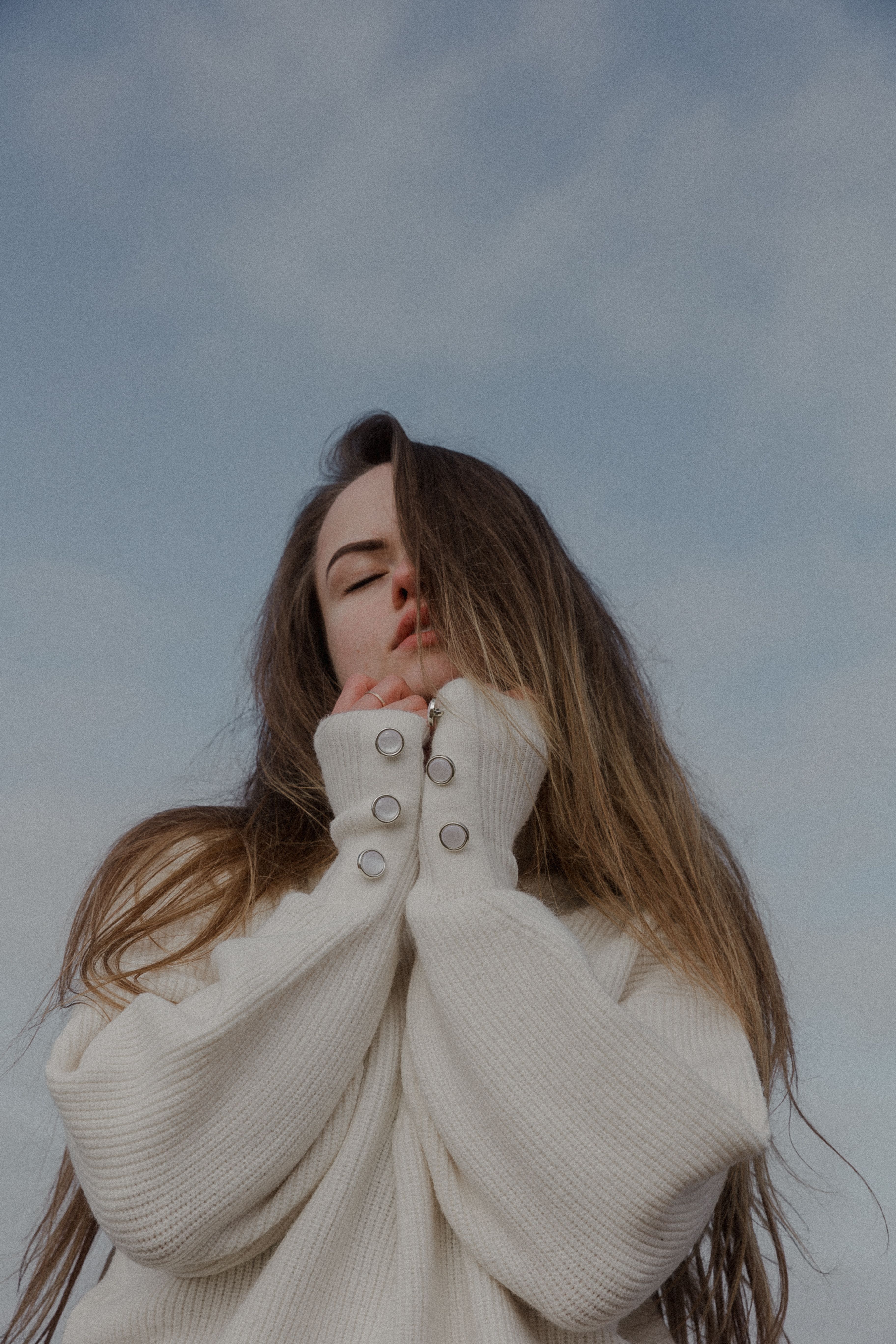 Portrait of a Woman Standing Outdoors · Free Stock Photo