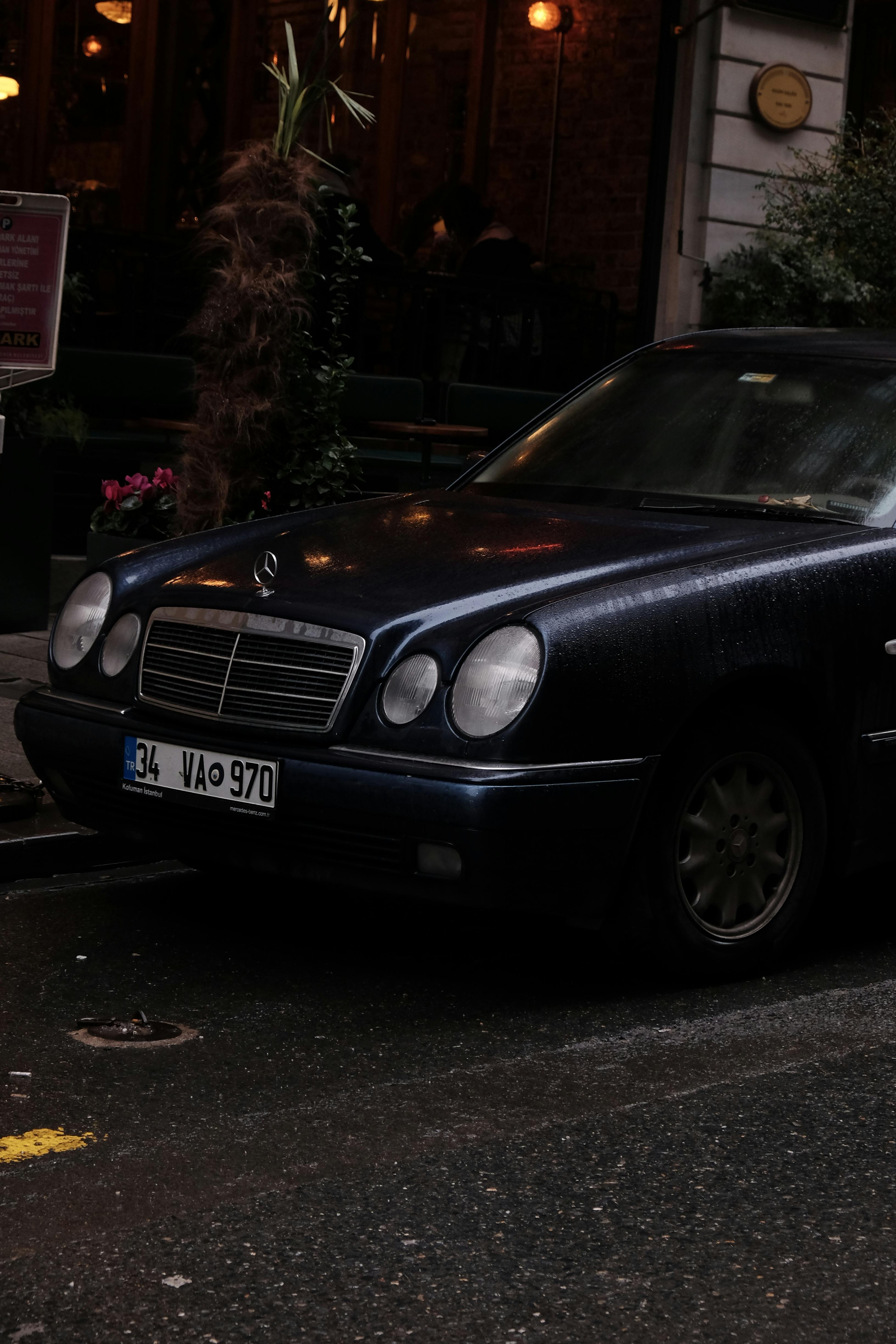 Dark Blue Mercedes W210 · Free Stock Photo
