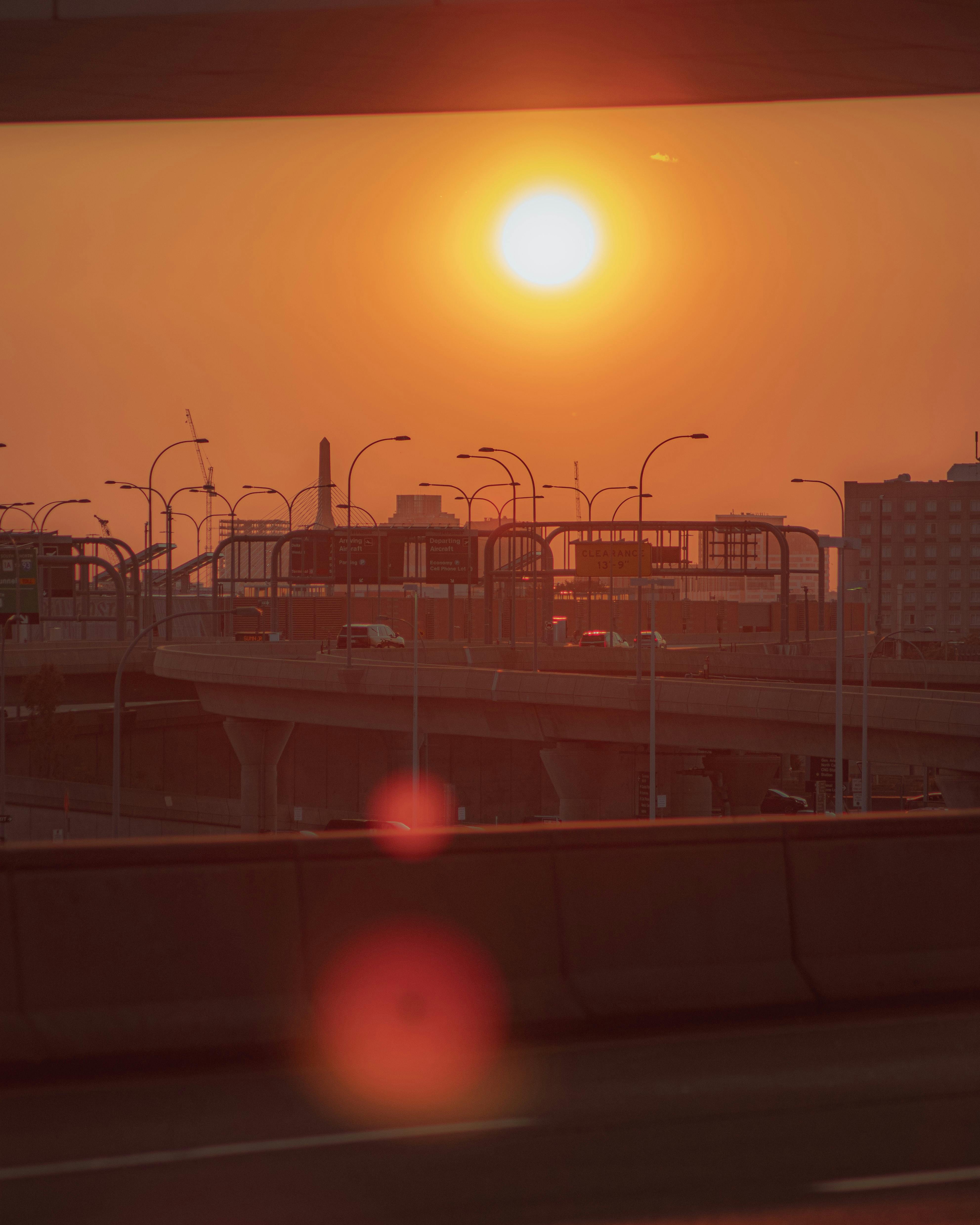 Yellow Sky over City at Sunset · Free Stock Photo