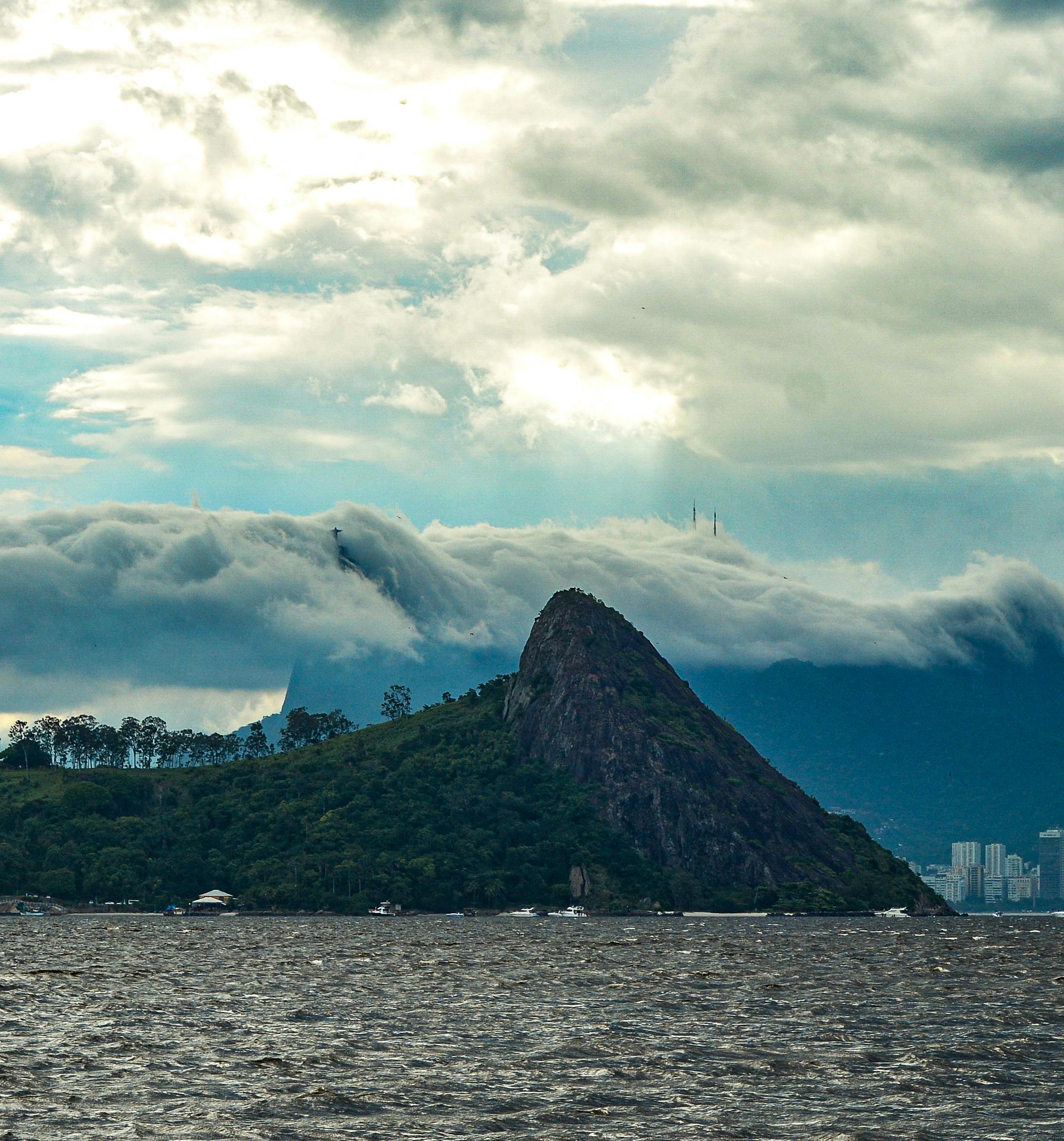 Cloud over Mountain on Seashore · Free Stock Photo