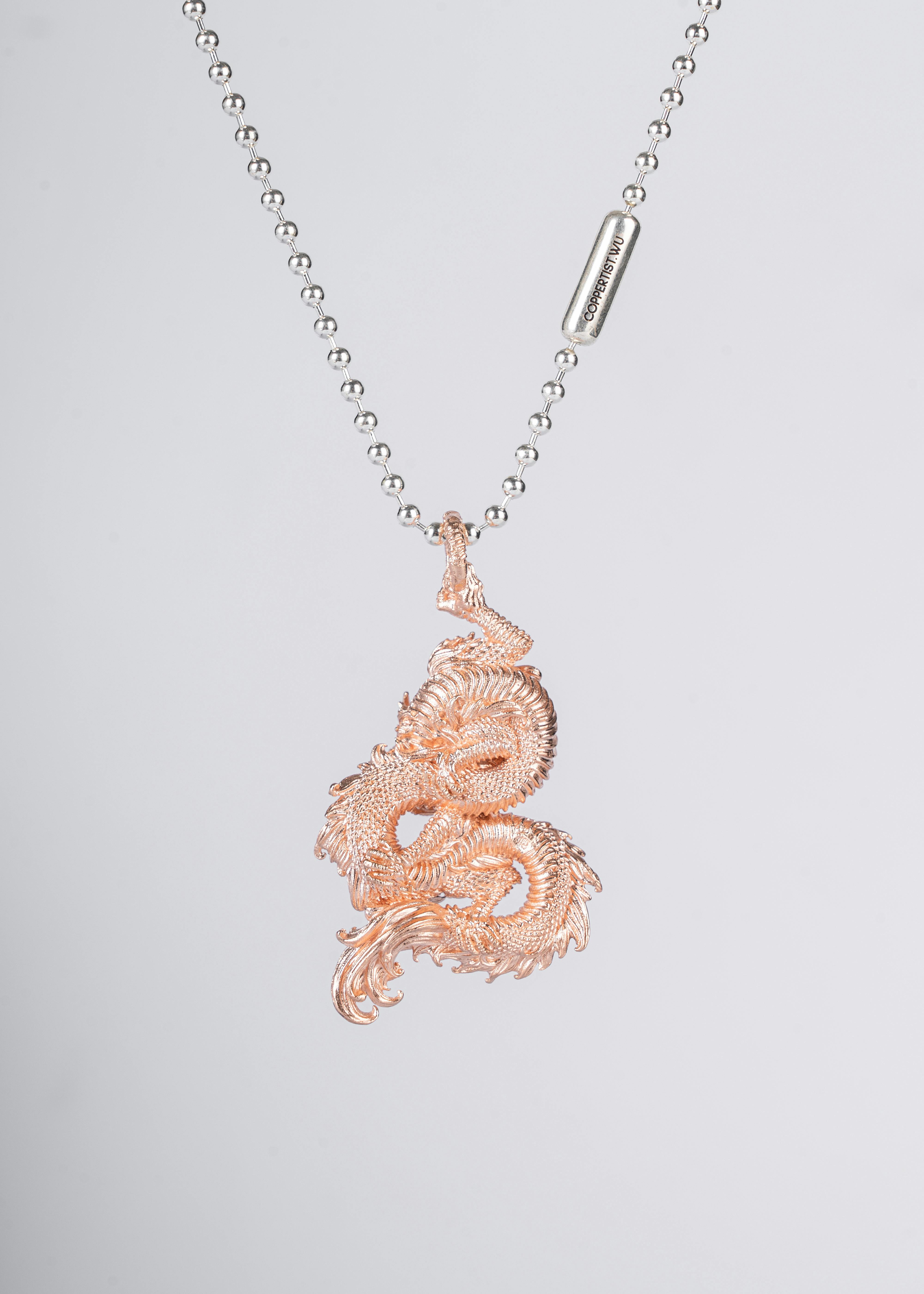 Design Golden Dragon Pendant on Chain · Free Stock Photo