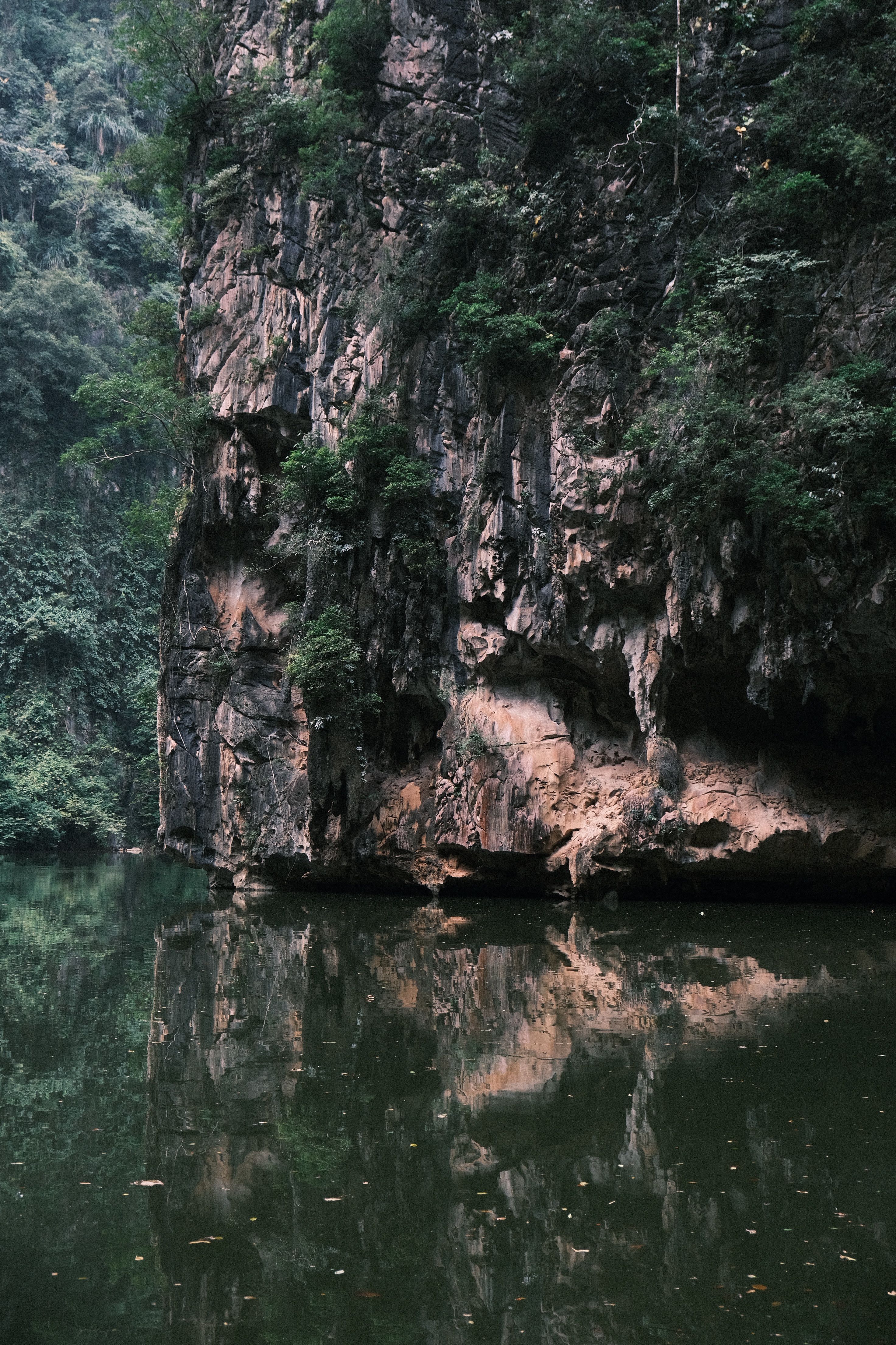 Rock Formation Reflecting in River · Free Stock Photo
