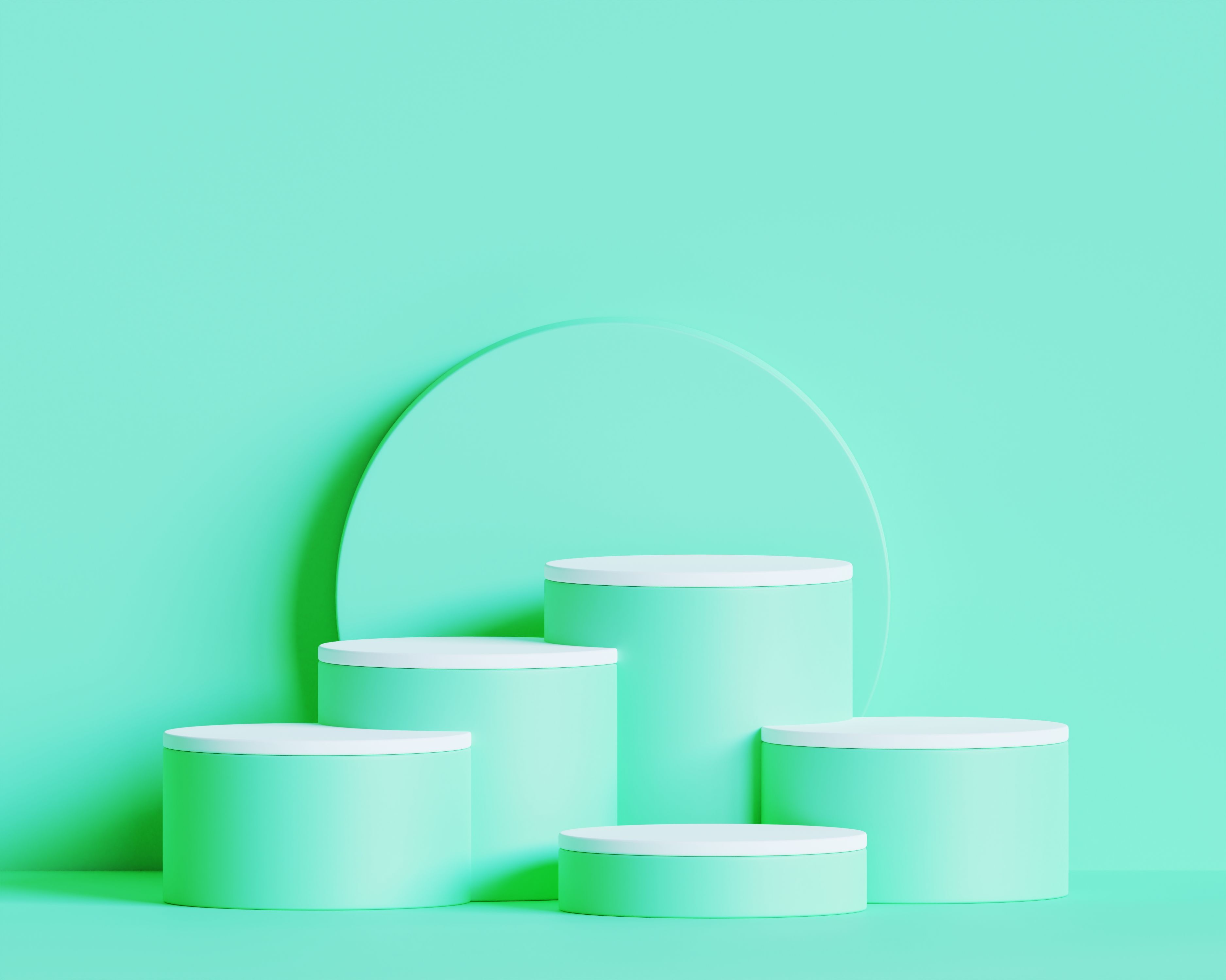 White Green Podium · Free Stock Photo