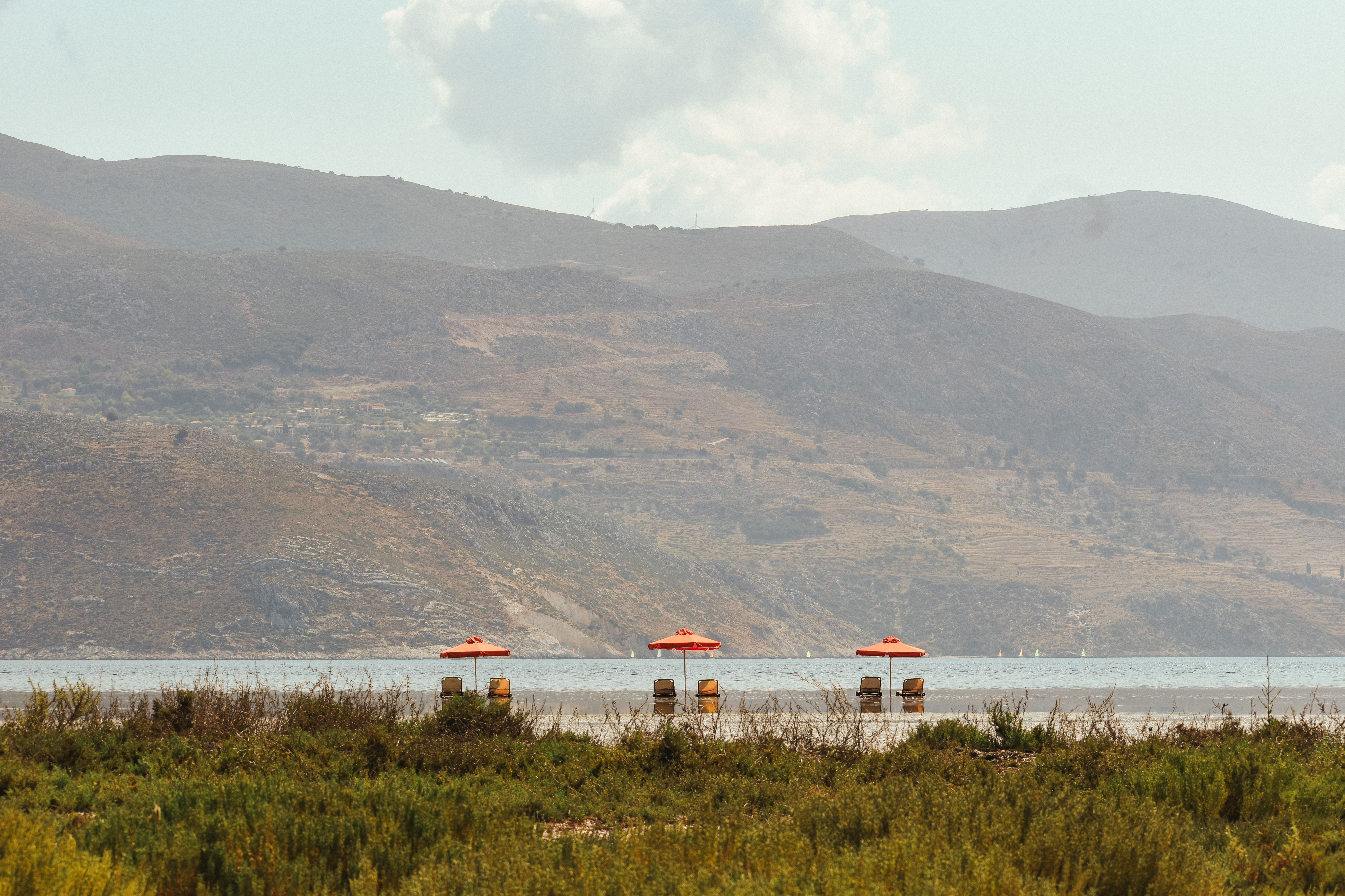 Hill over Lake in Countryside · Free Stock Photo