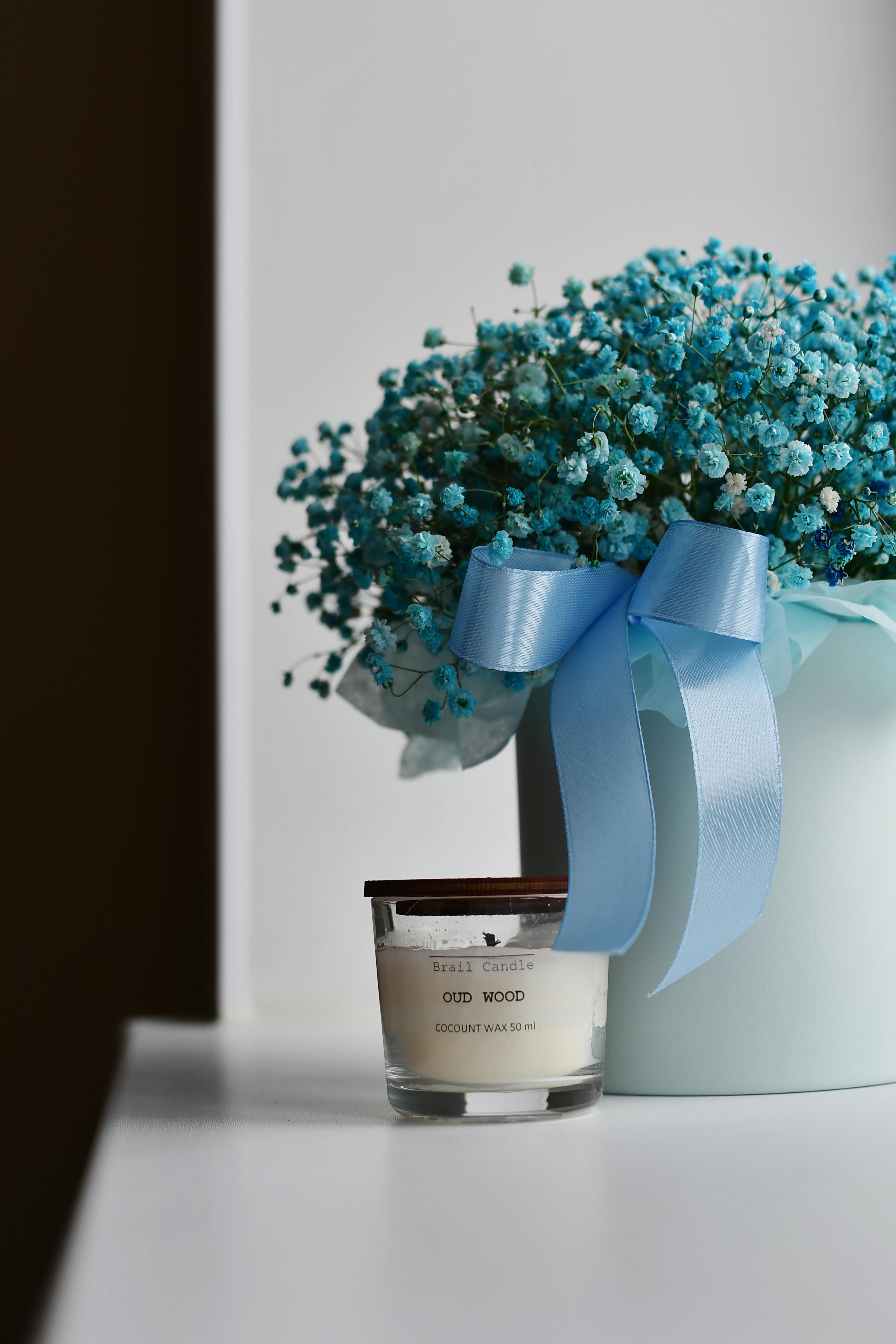 Decorative Flowers with Bow · Free Stock Photo