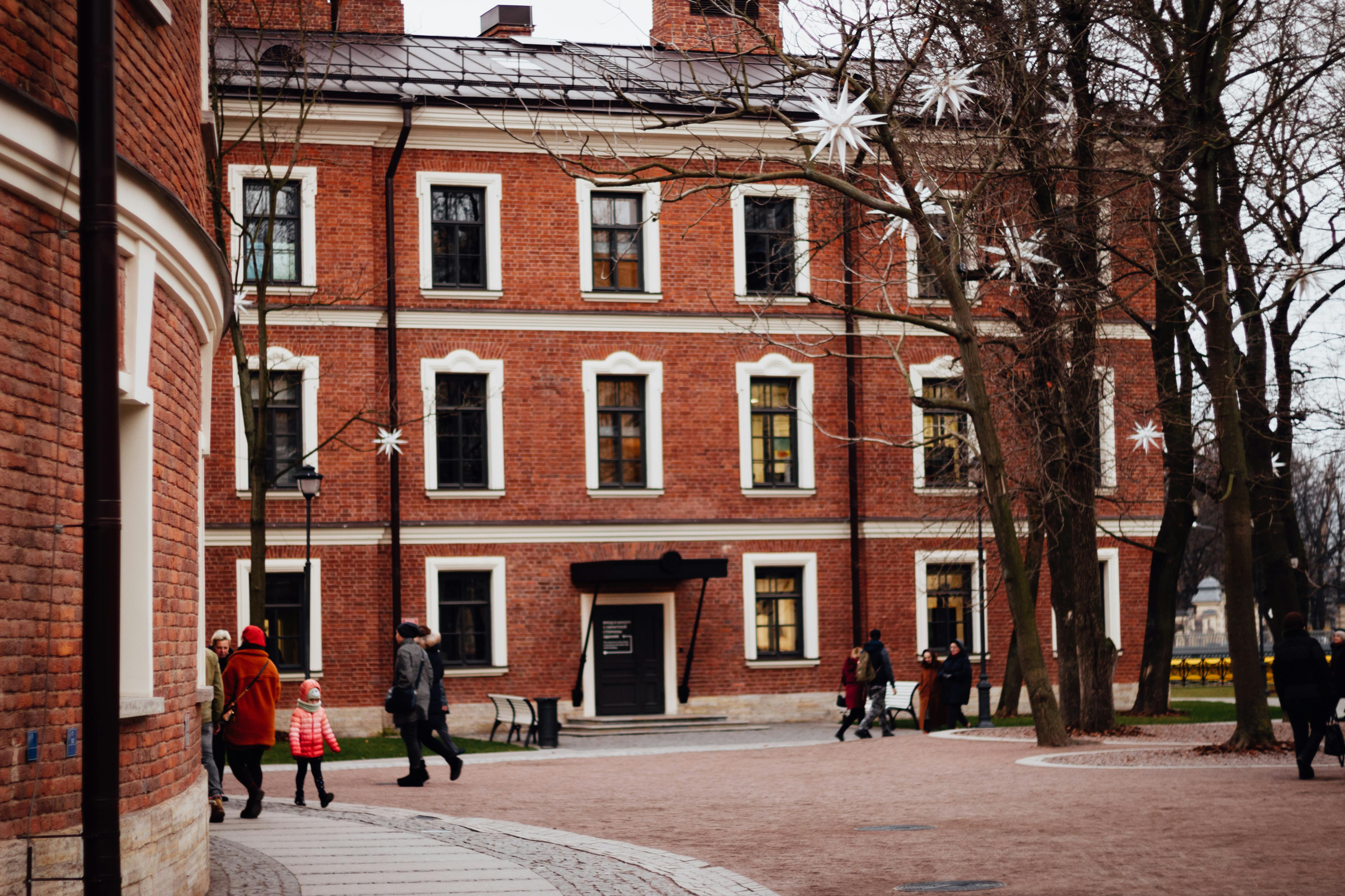 People Walking Near Building · Free Stock Photo