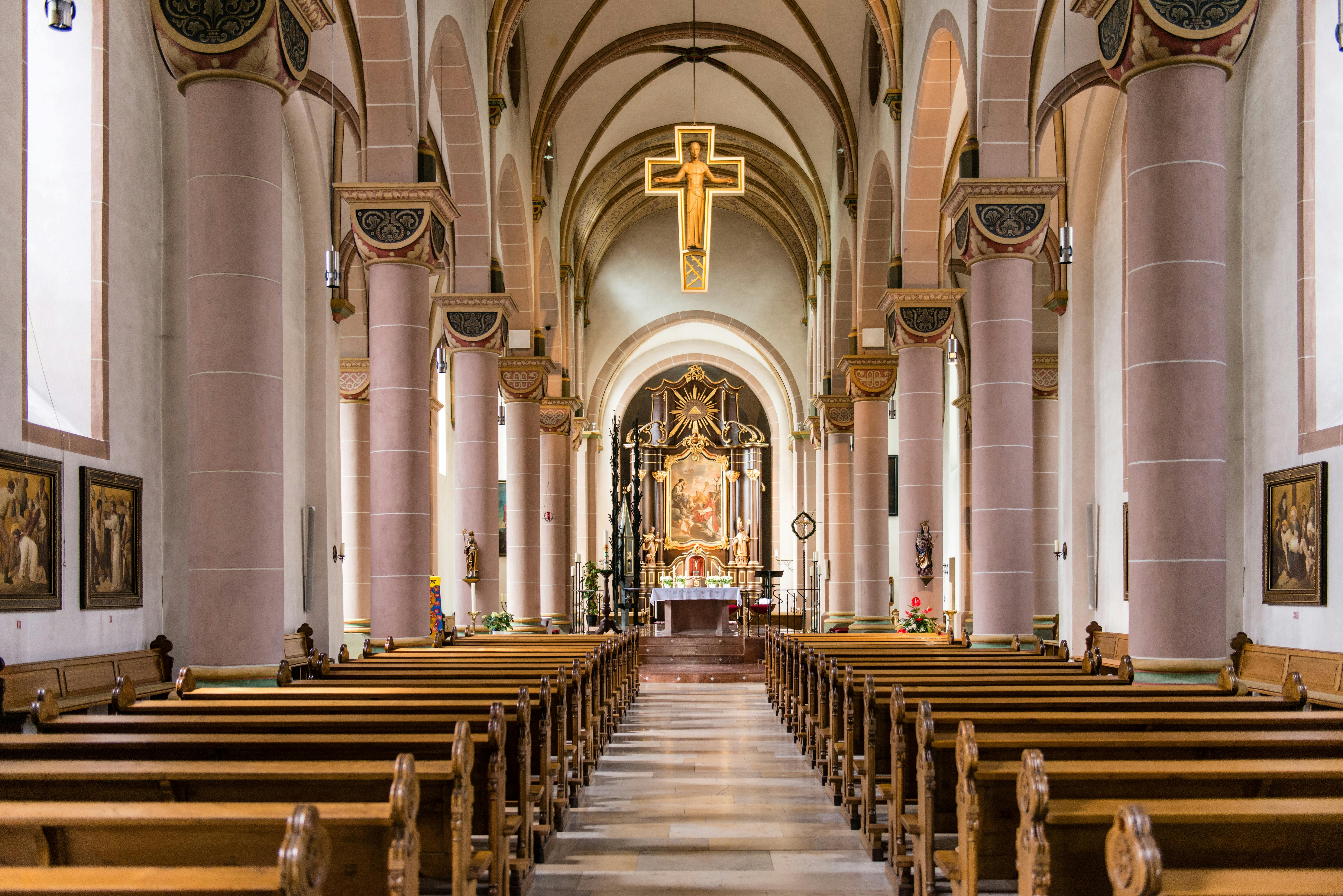 Empty Church Interior · Free Stock Photo
