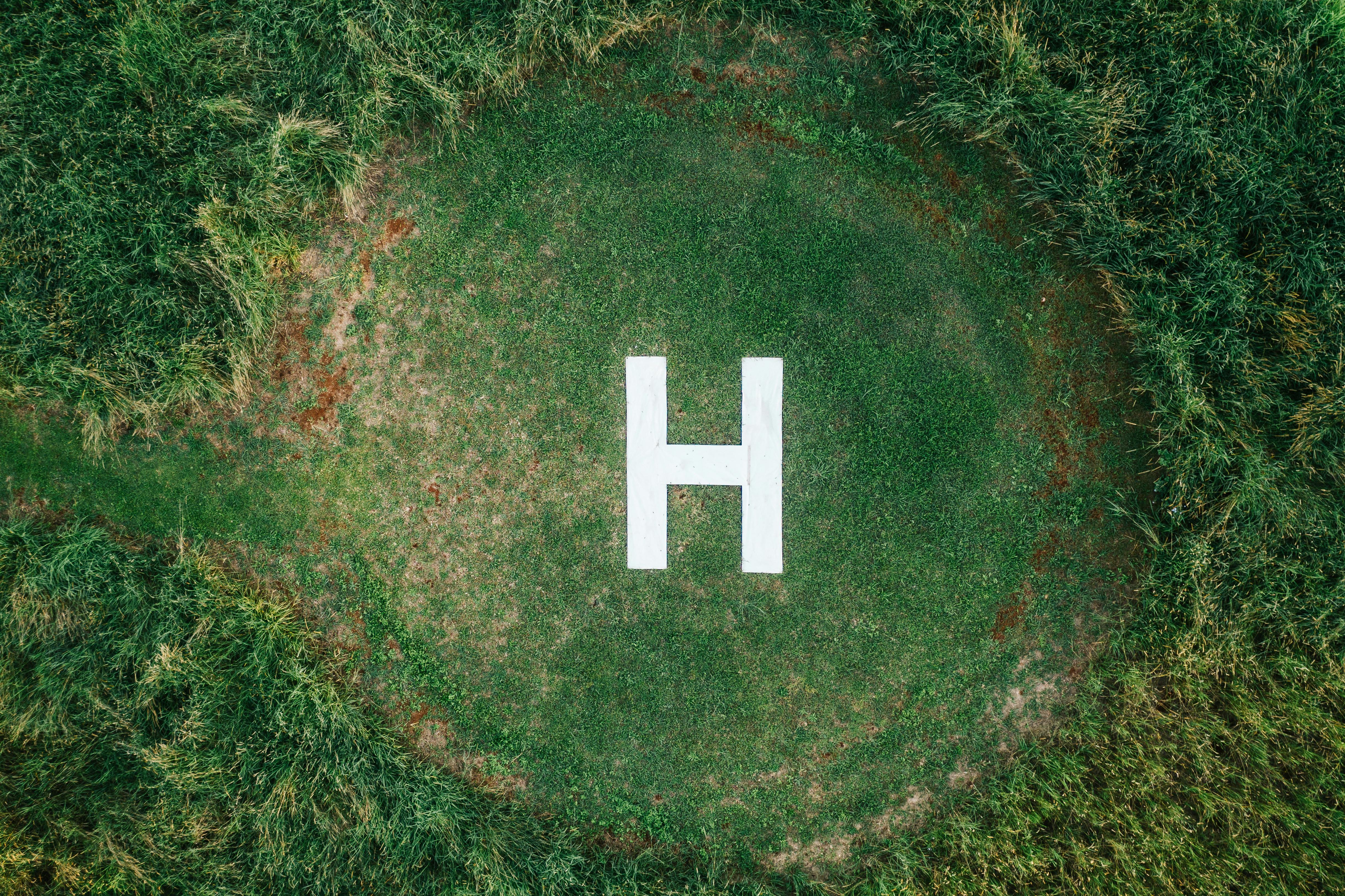Grass Helicopter Landing Spot · Free Stock Photo