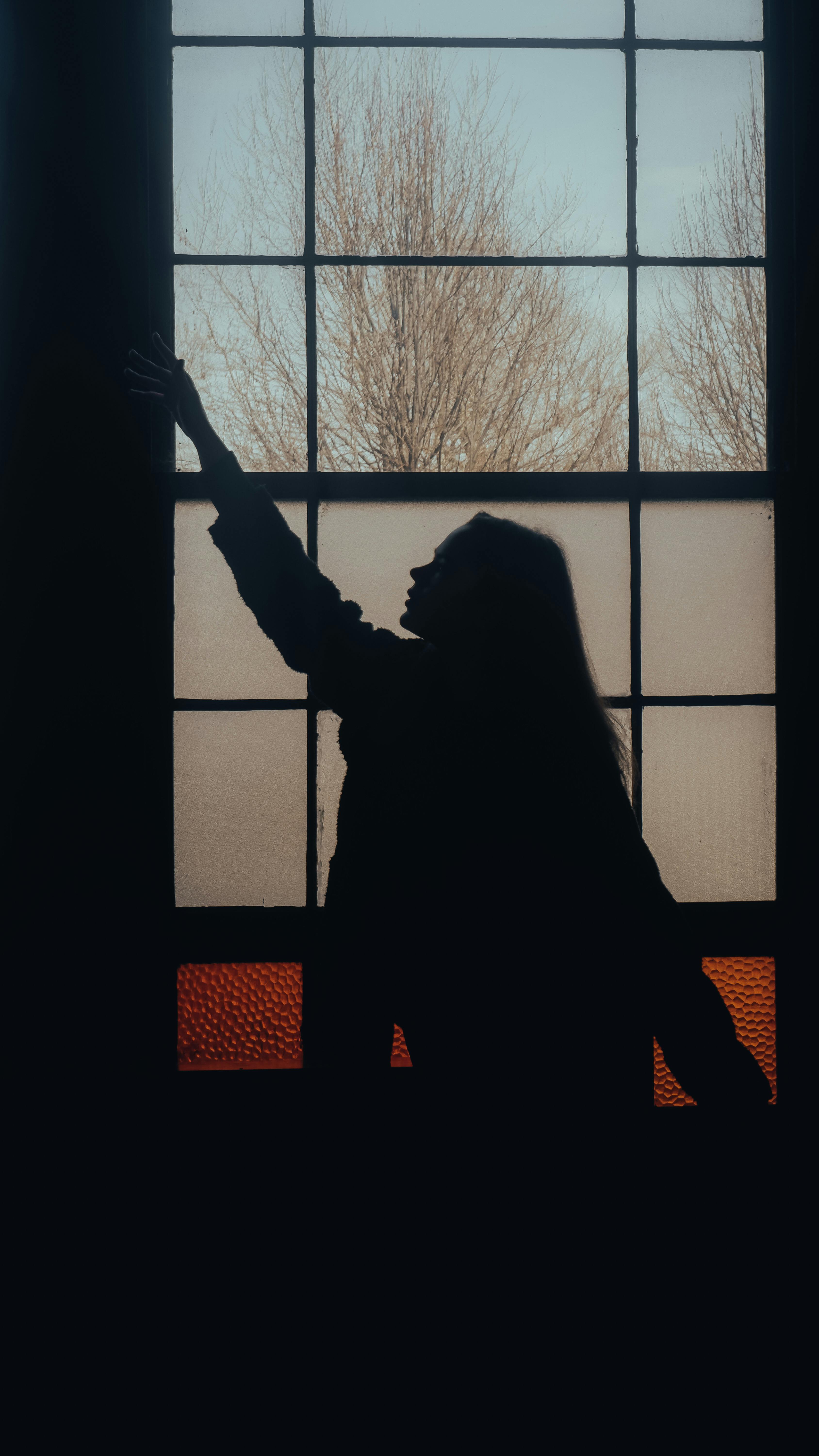 Black Metal Frame Of A Window · Free Stock Photo