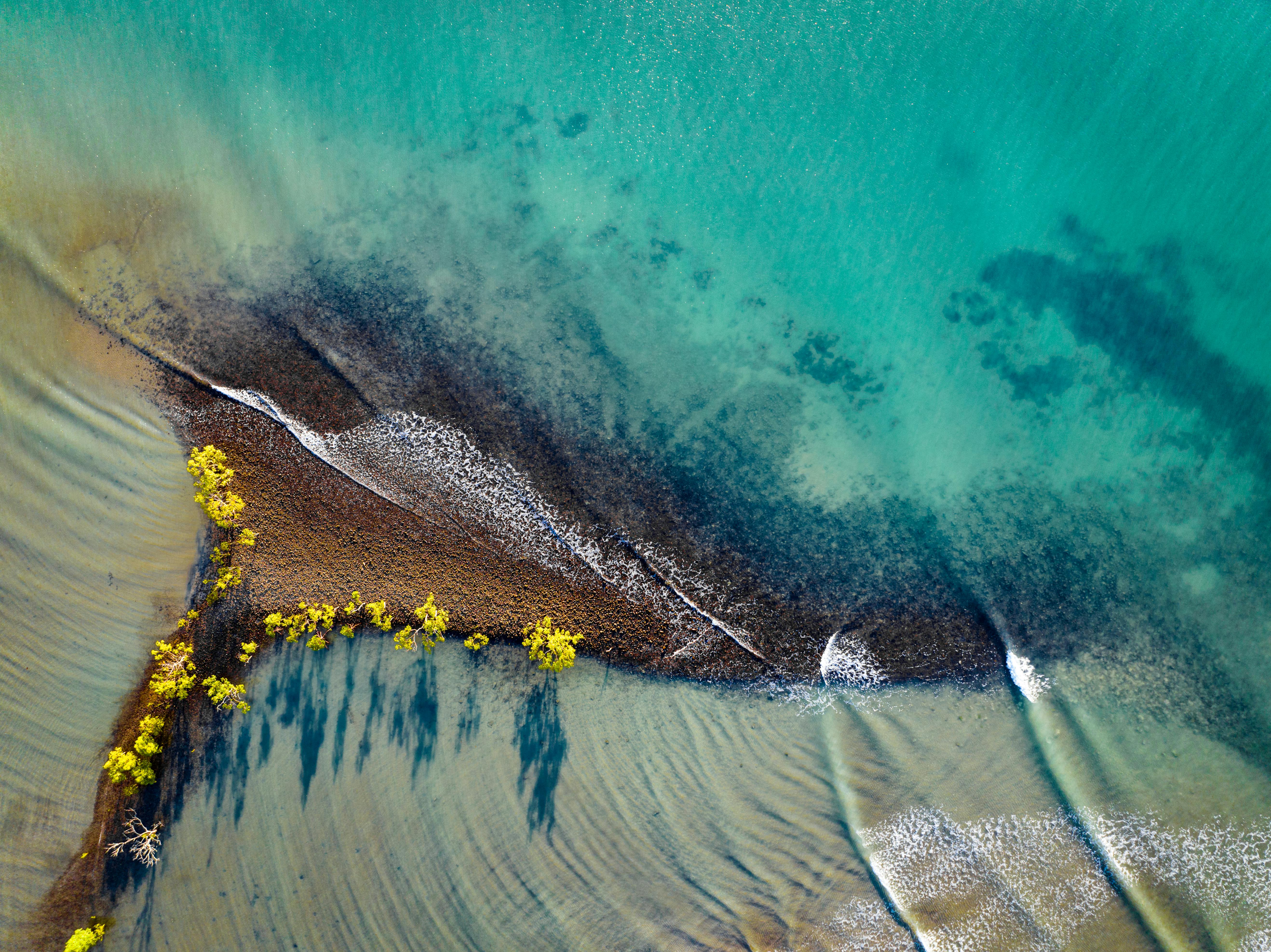 Top View of a Seashore · Free Stock Photo