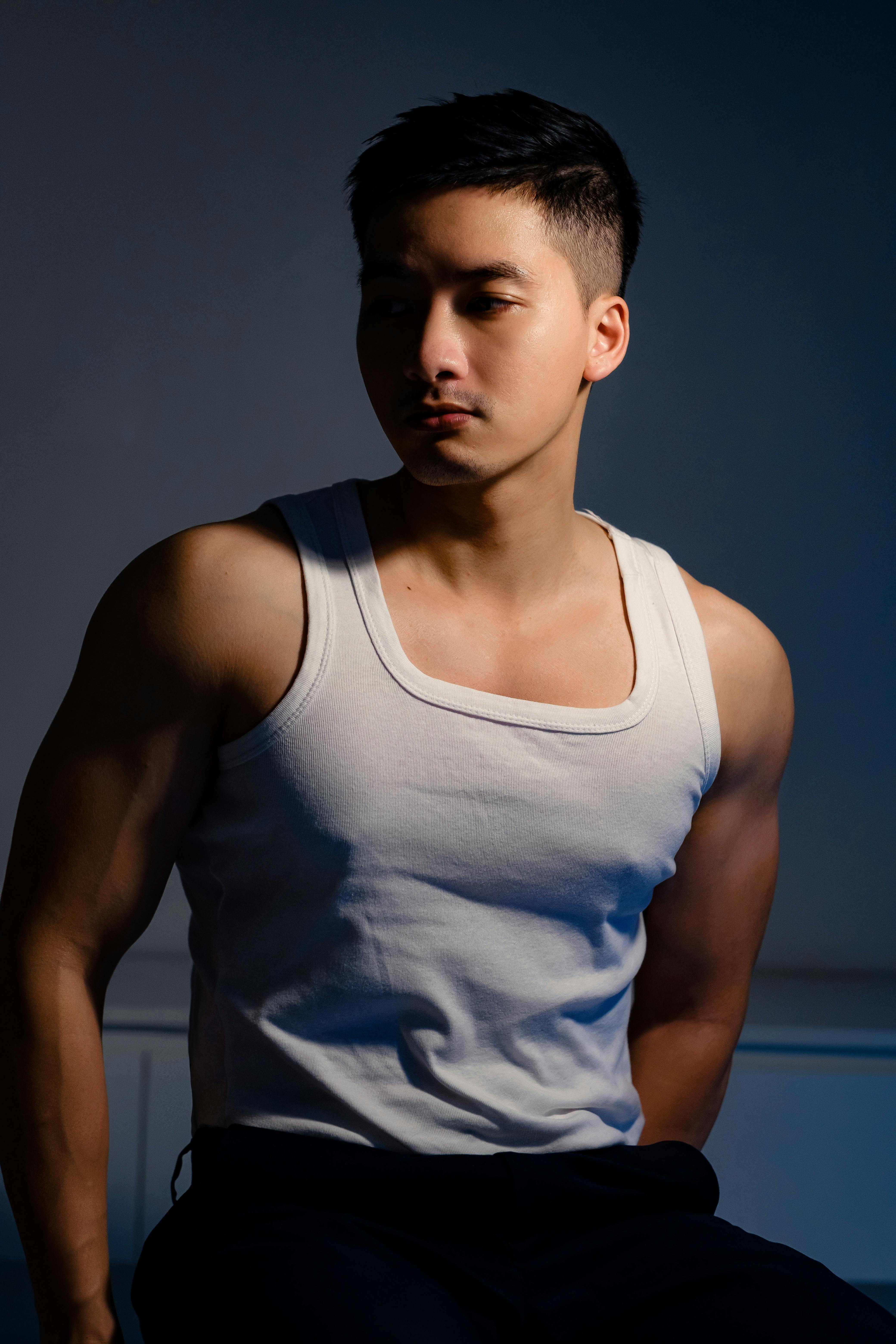 Man in White Tank Top · Free Stock Photo