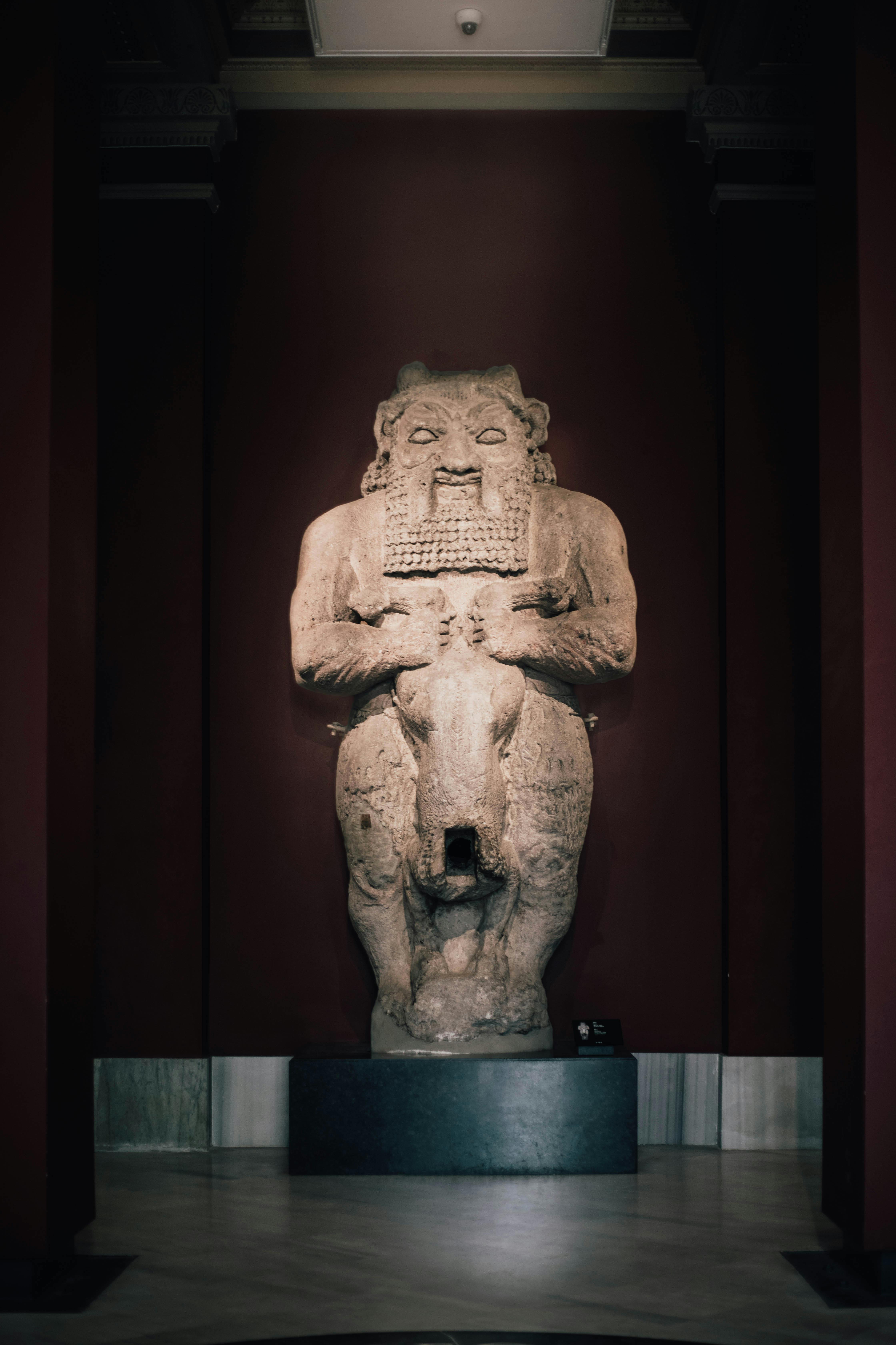 Ancient Sculpture in Museum · Free Stock Photo