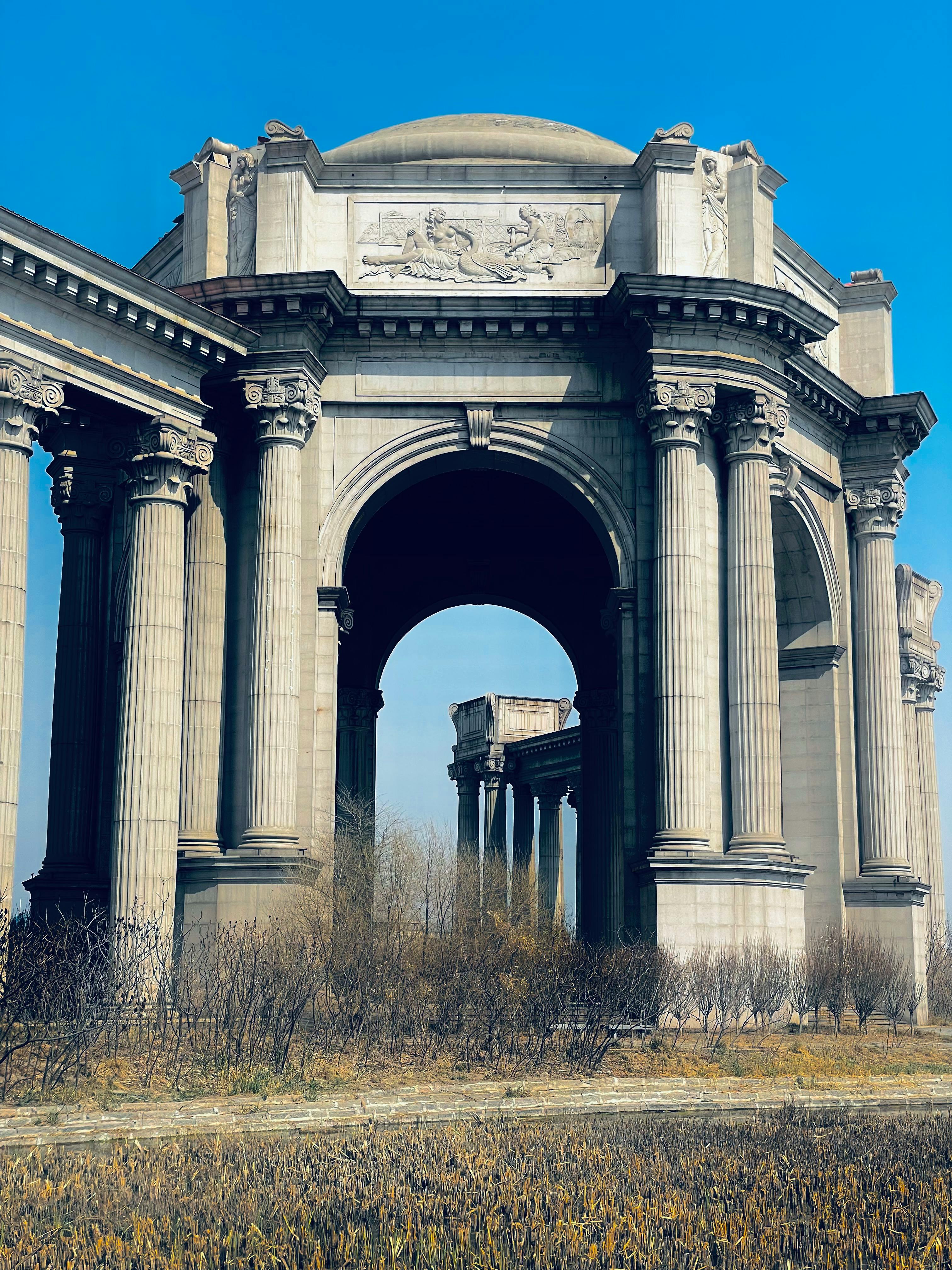 Ornamented Building with Columns · Free Stock Photo