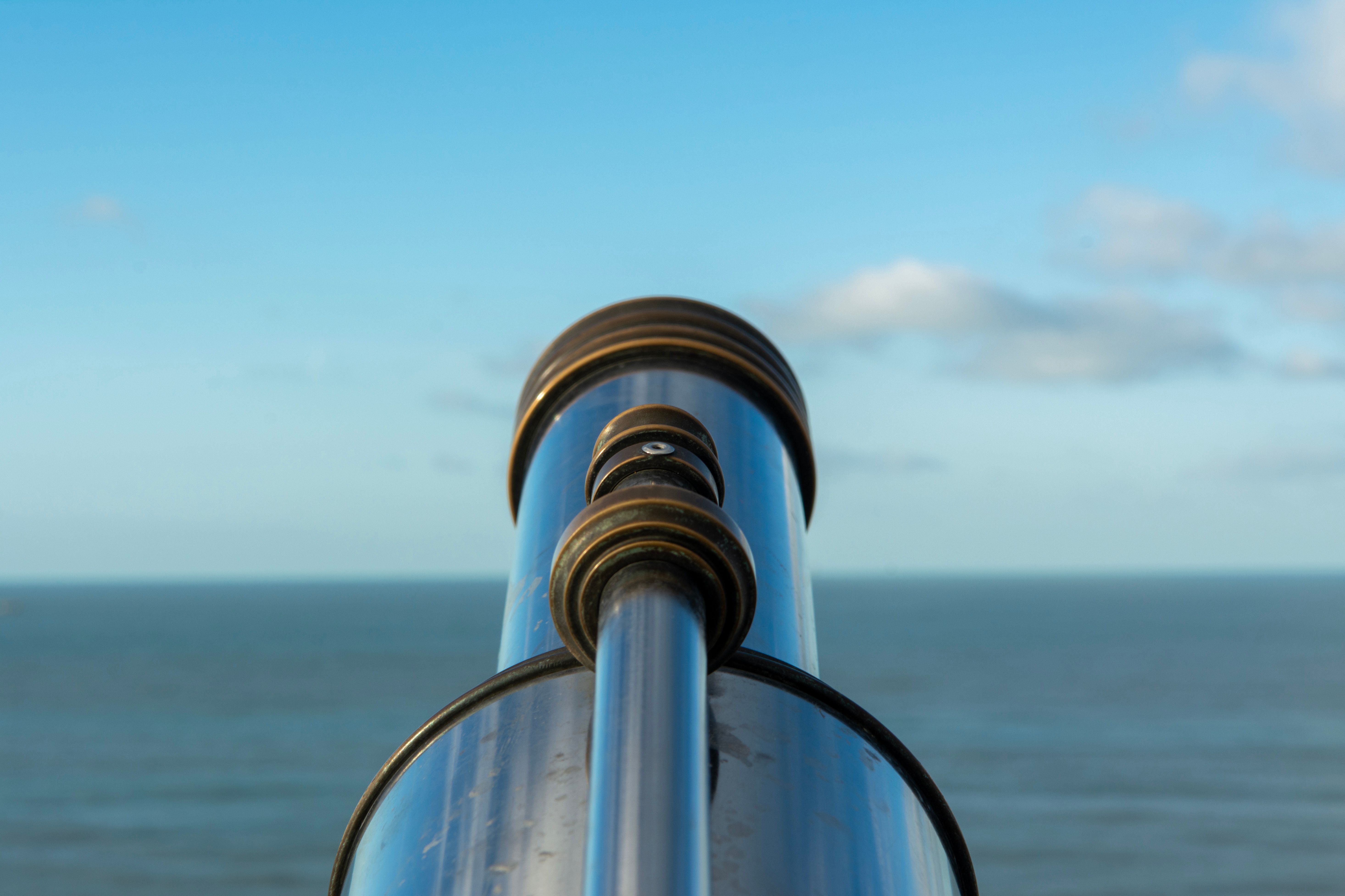 Telescope on Sea Shore · Free Stock Photo