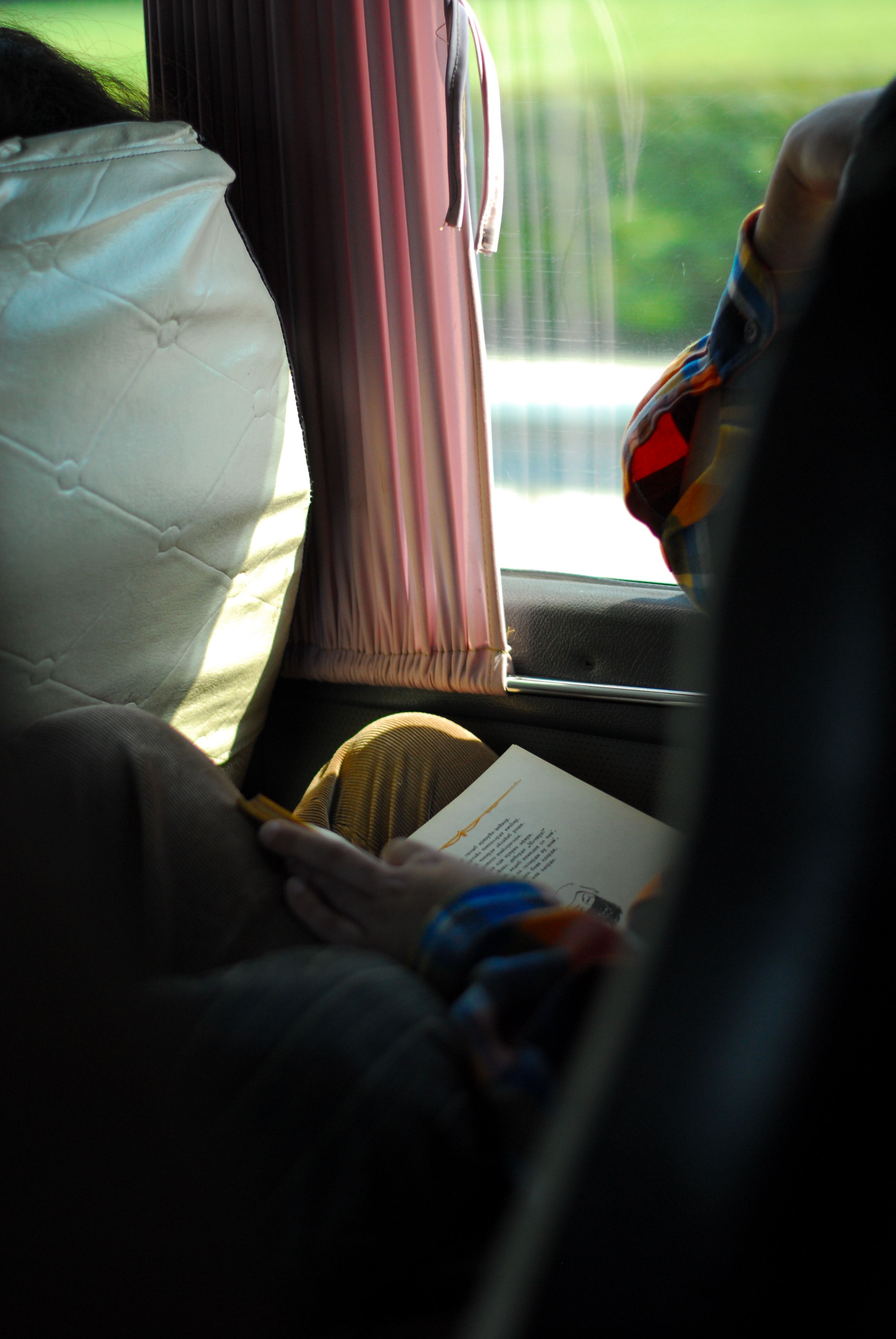 Passenger Reading Book in Bus · Free Stock Photo