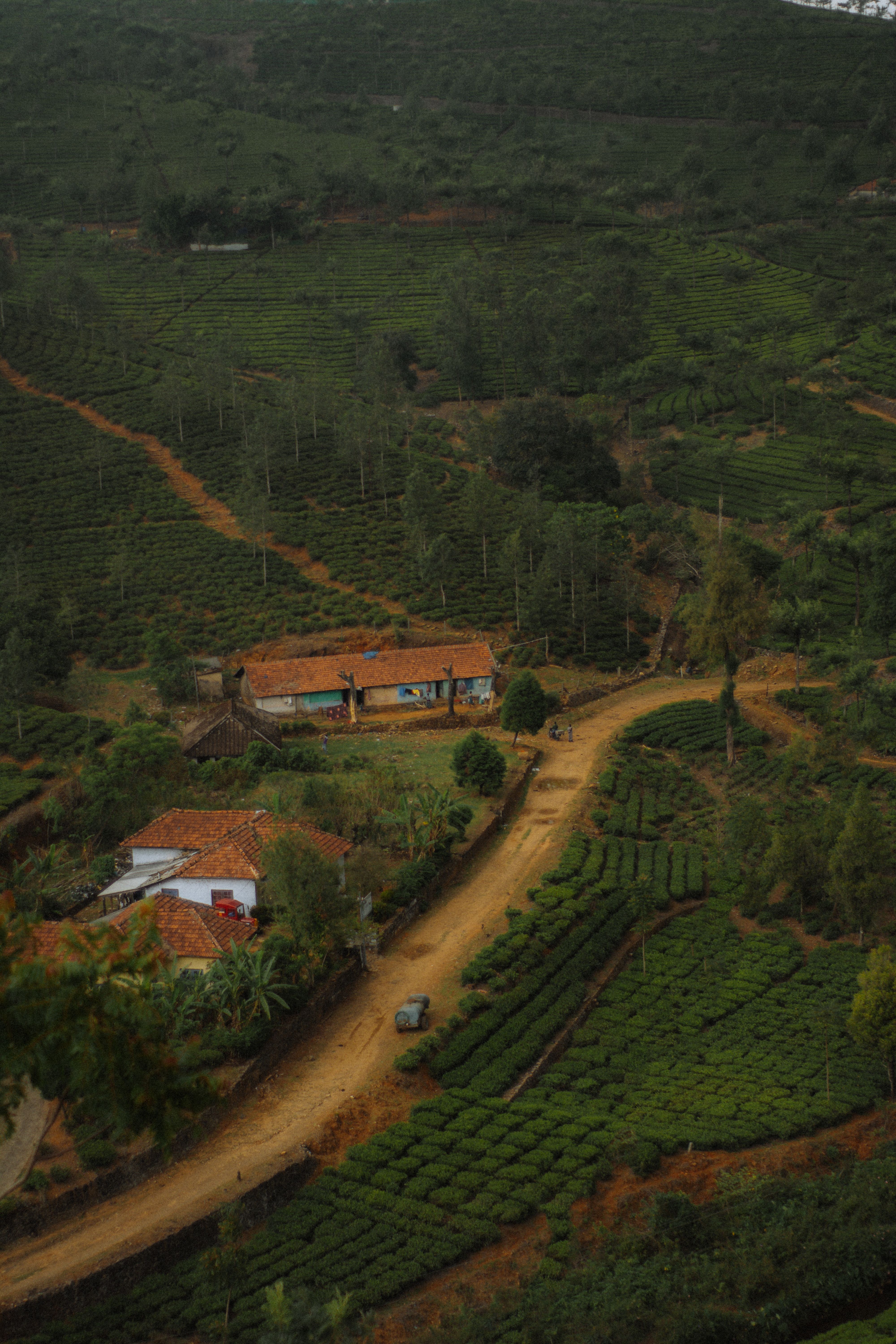 Aerial View of a Rural Landscape · Free Stock Photo