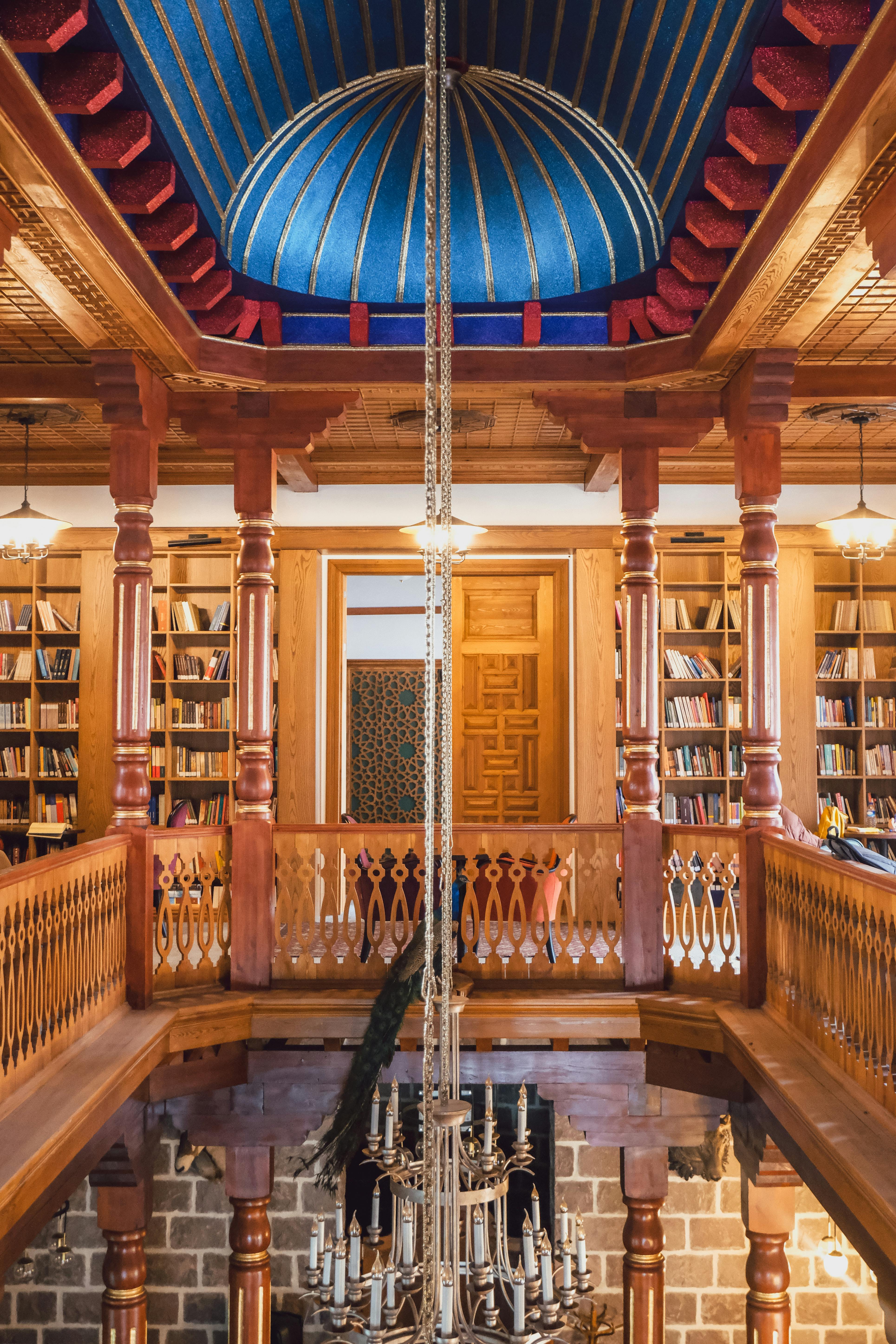 Ornamented Interior in Library · Free Stock Photo