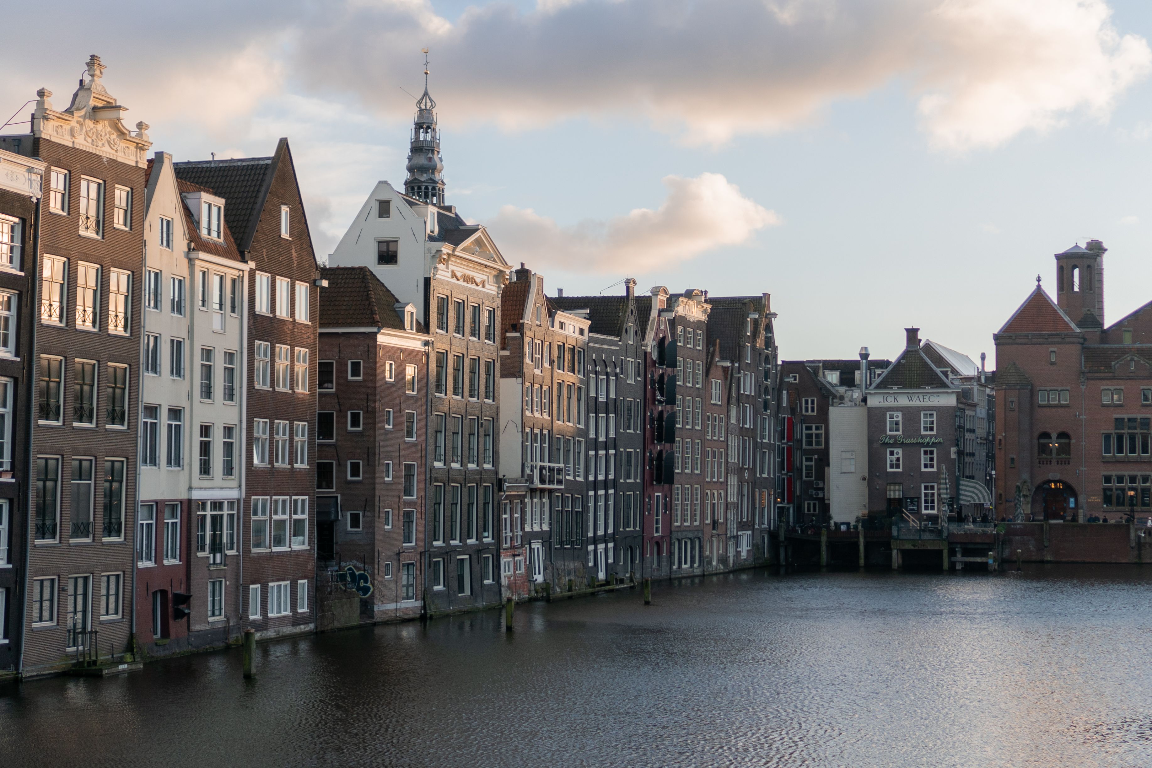 Illuminated Tenements in Amsterdam · Free Stock Photo