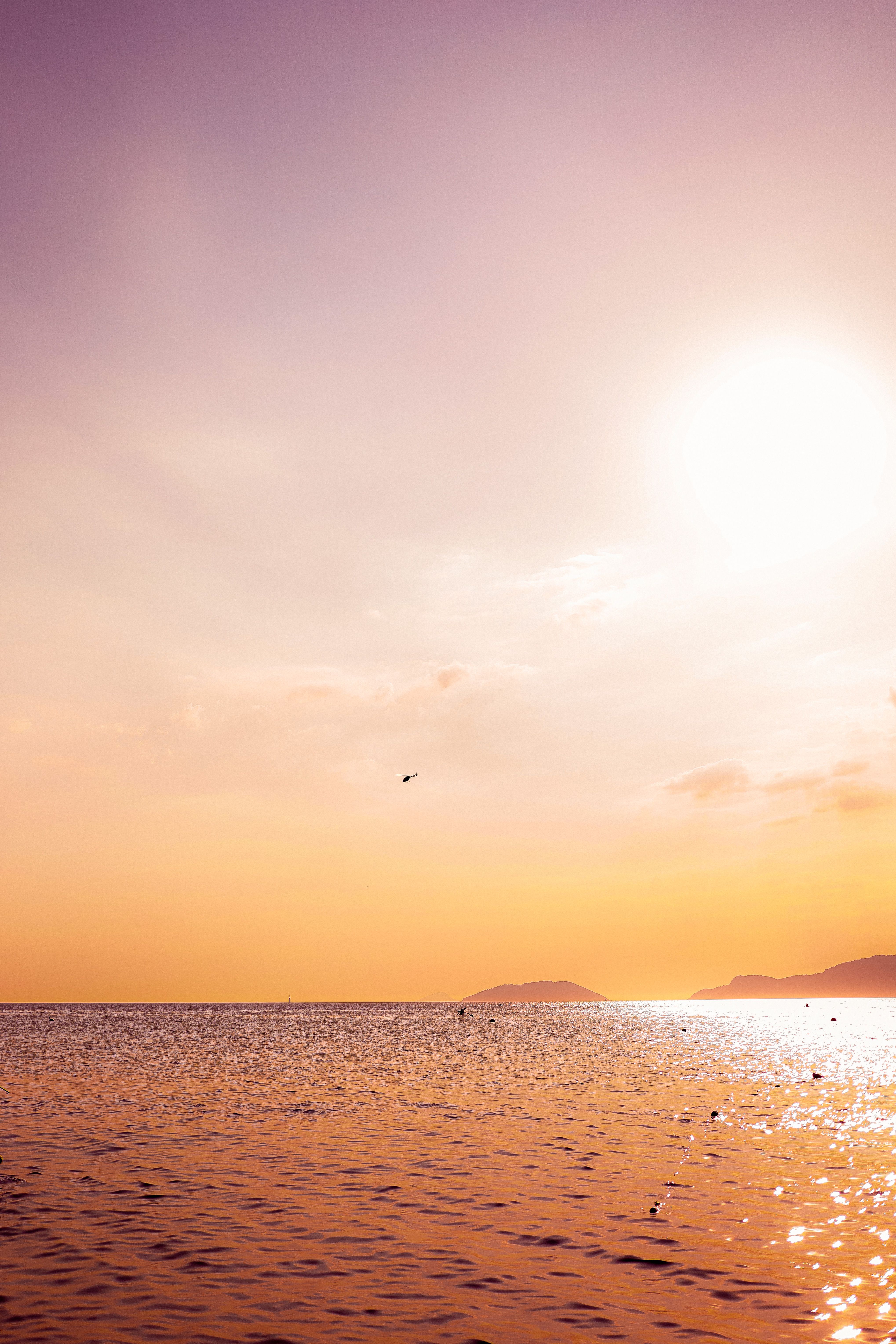 Sea at Moody Sunset · Free Stock Photo