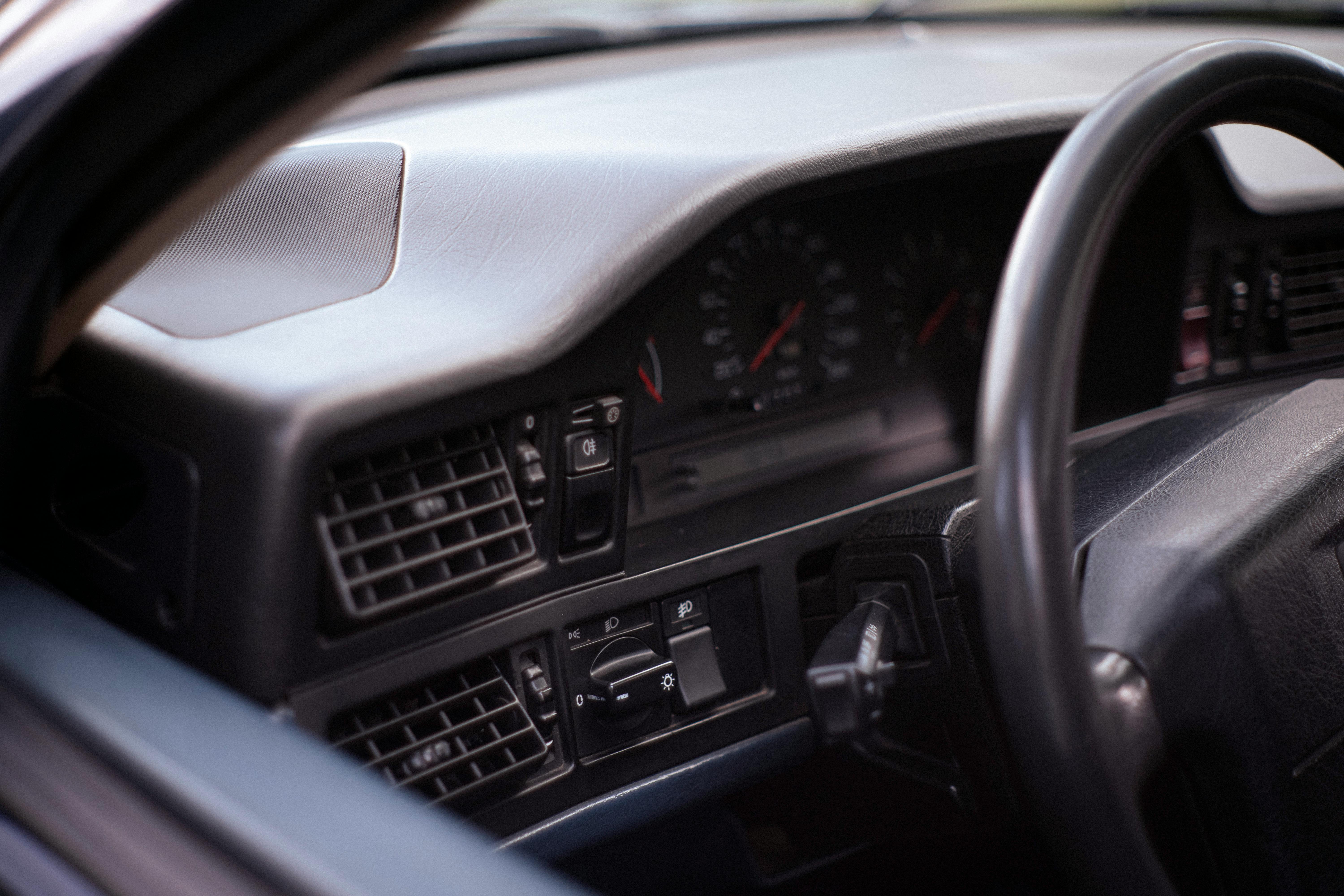 Dashboard with Steering Wheel · Free Stock Photo