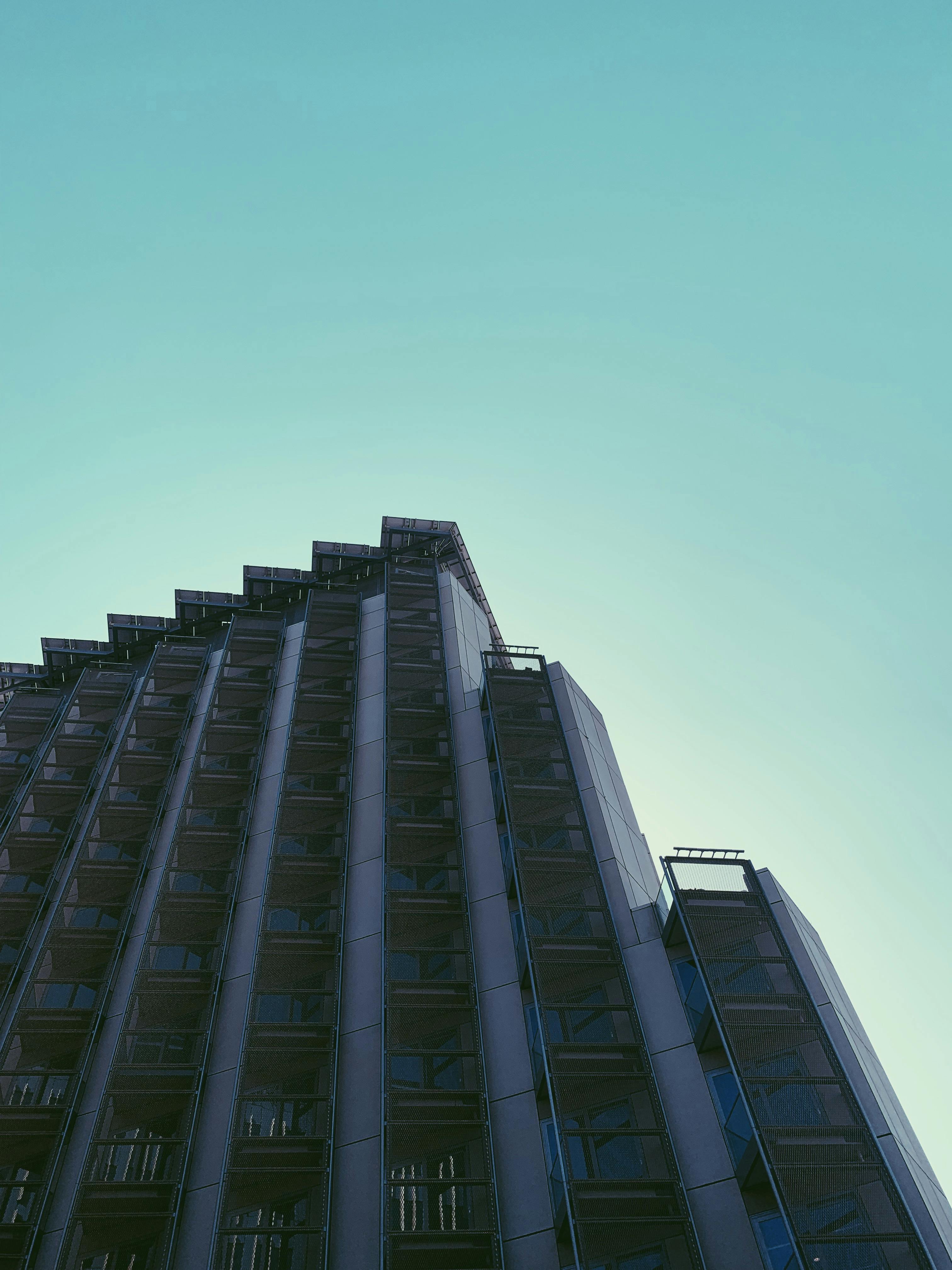 Clear Sky over Buildings in Town · Free Stock Photo