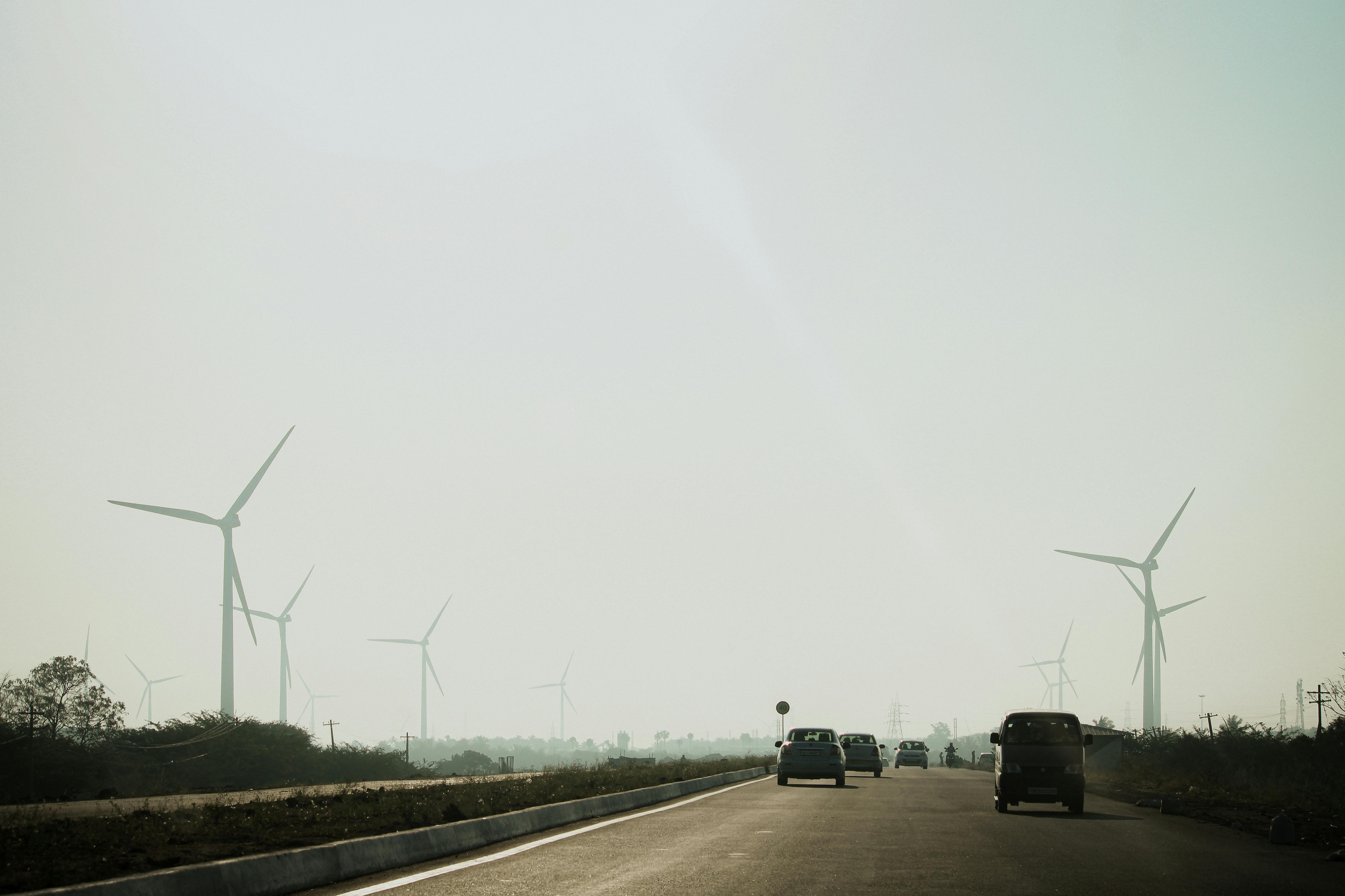 Wind Turbine at Ruins of Building · Free Stock Photo