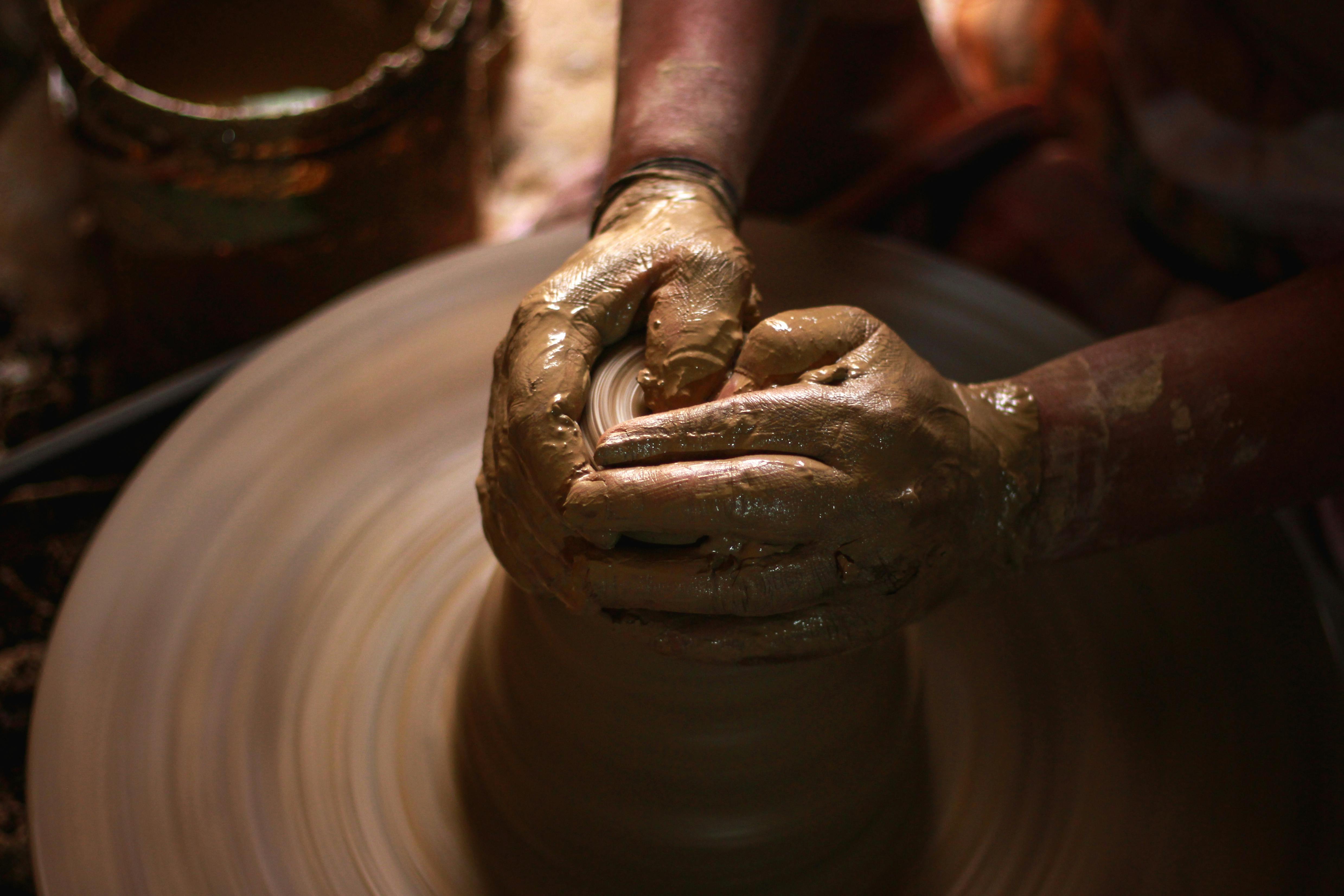 Person Making A Pot · Free Stock Photo