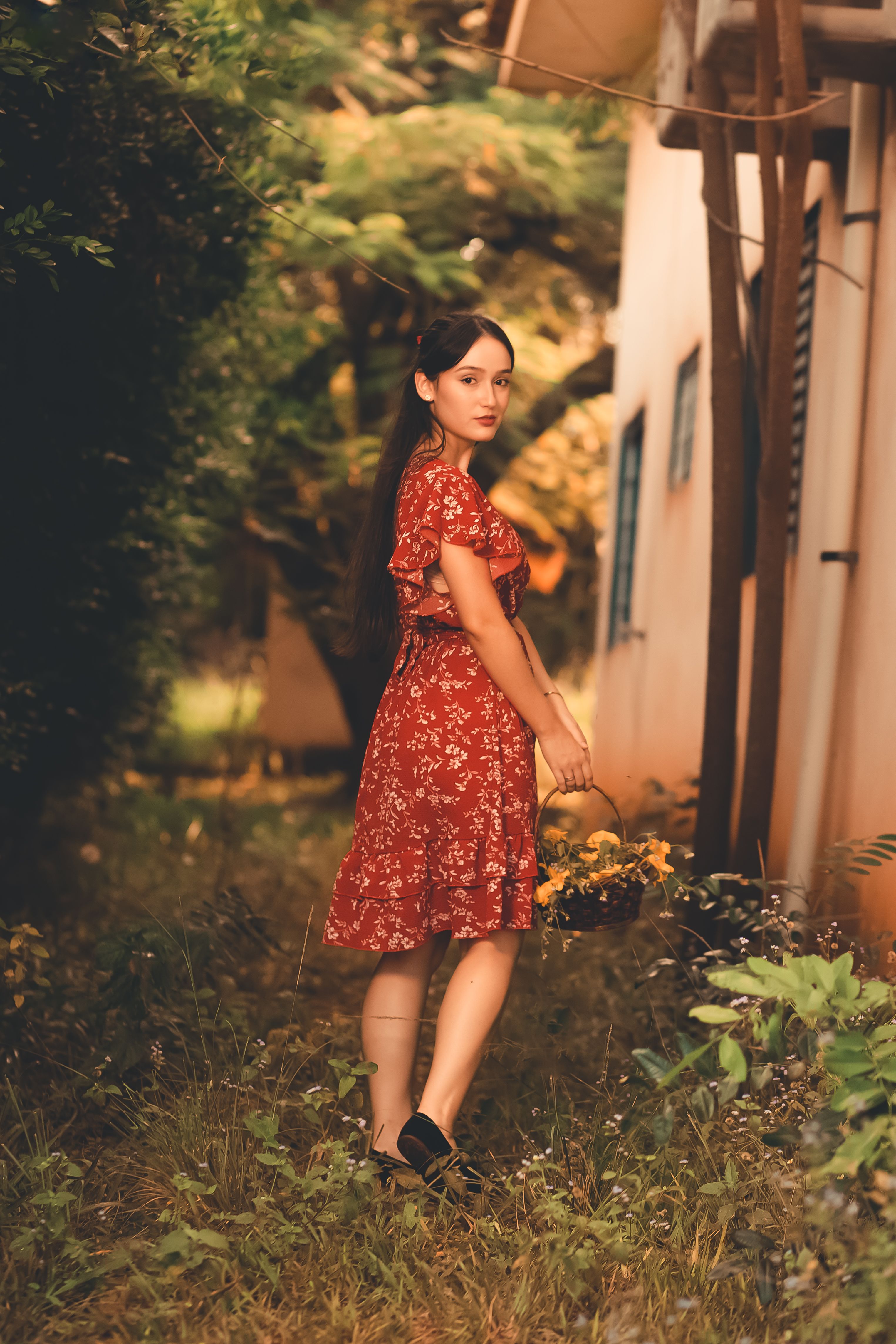 Back View of Woman in Traditional Clothing · Free Stock Photo