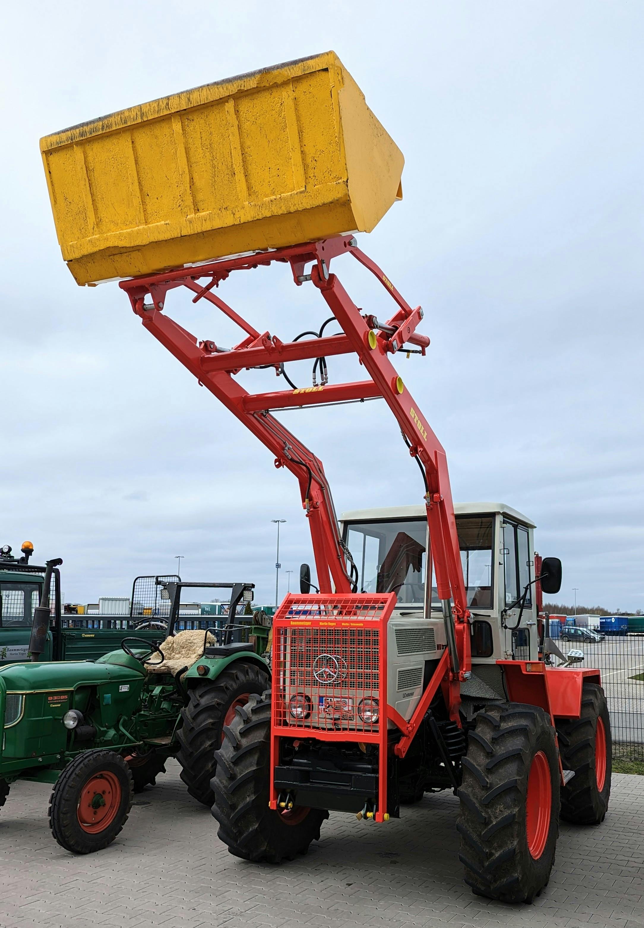 Loader Tractor in Parking Lot · Free Stock Photo