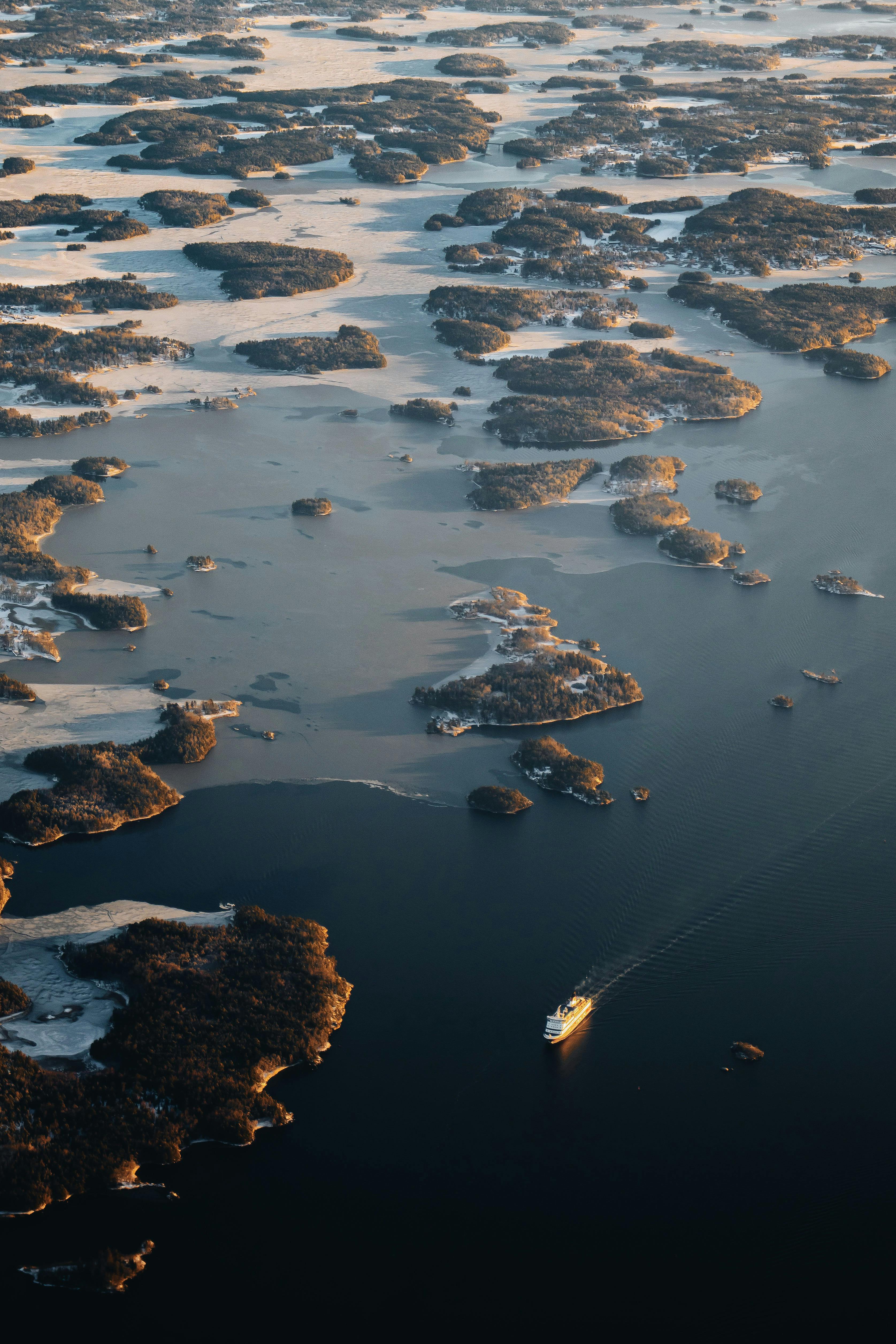 Aerial View of Large Number of Islets · Free Stock Photo