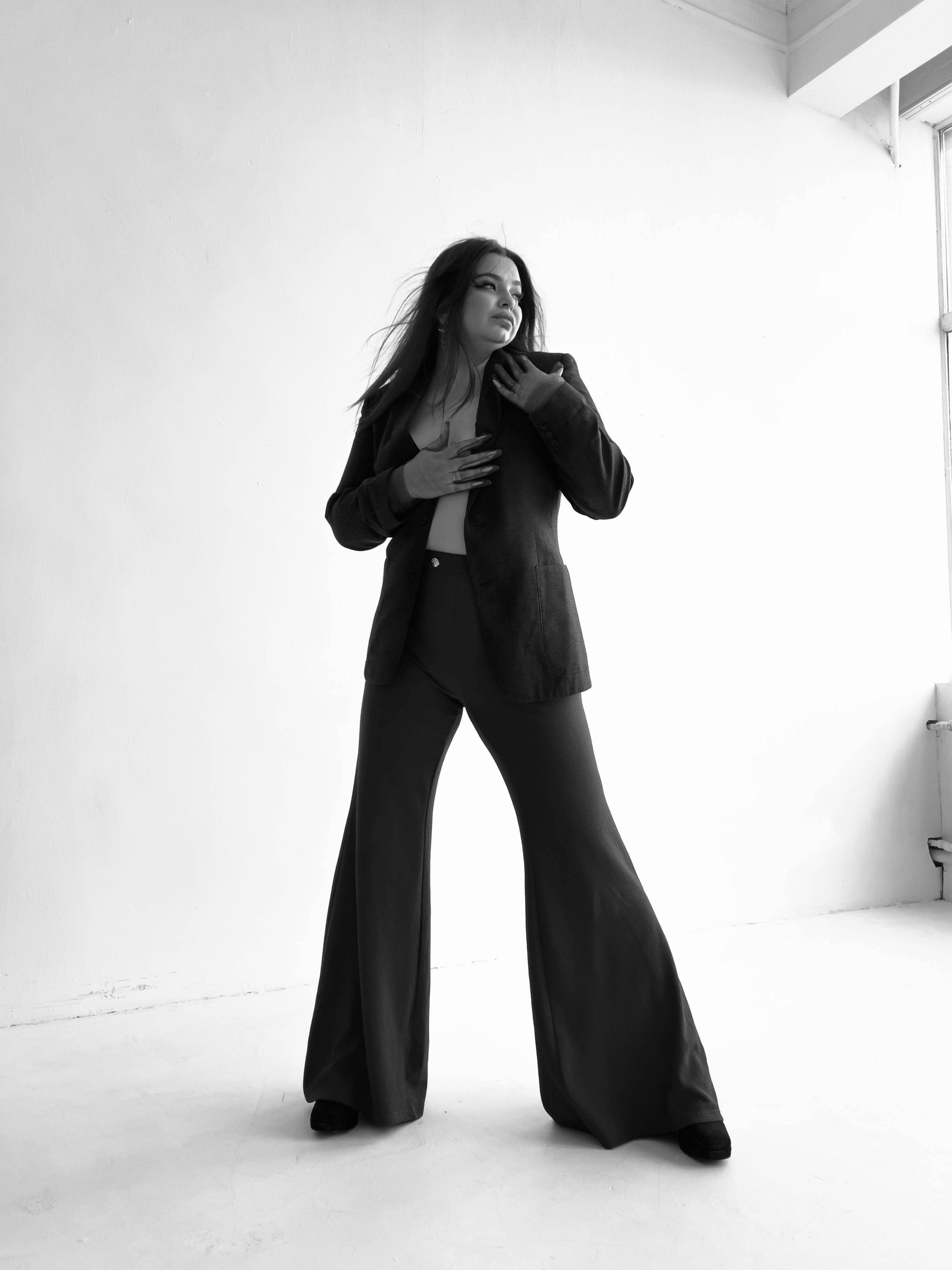 Women in Dresses on White Studio Background · Free Stock Photo