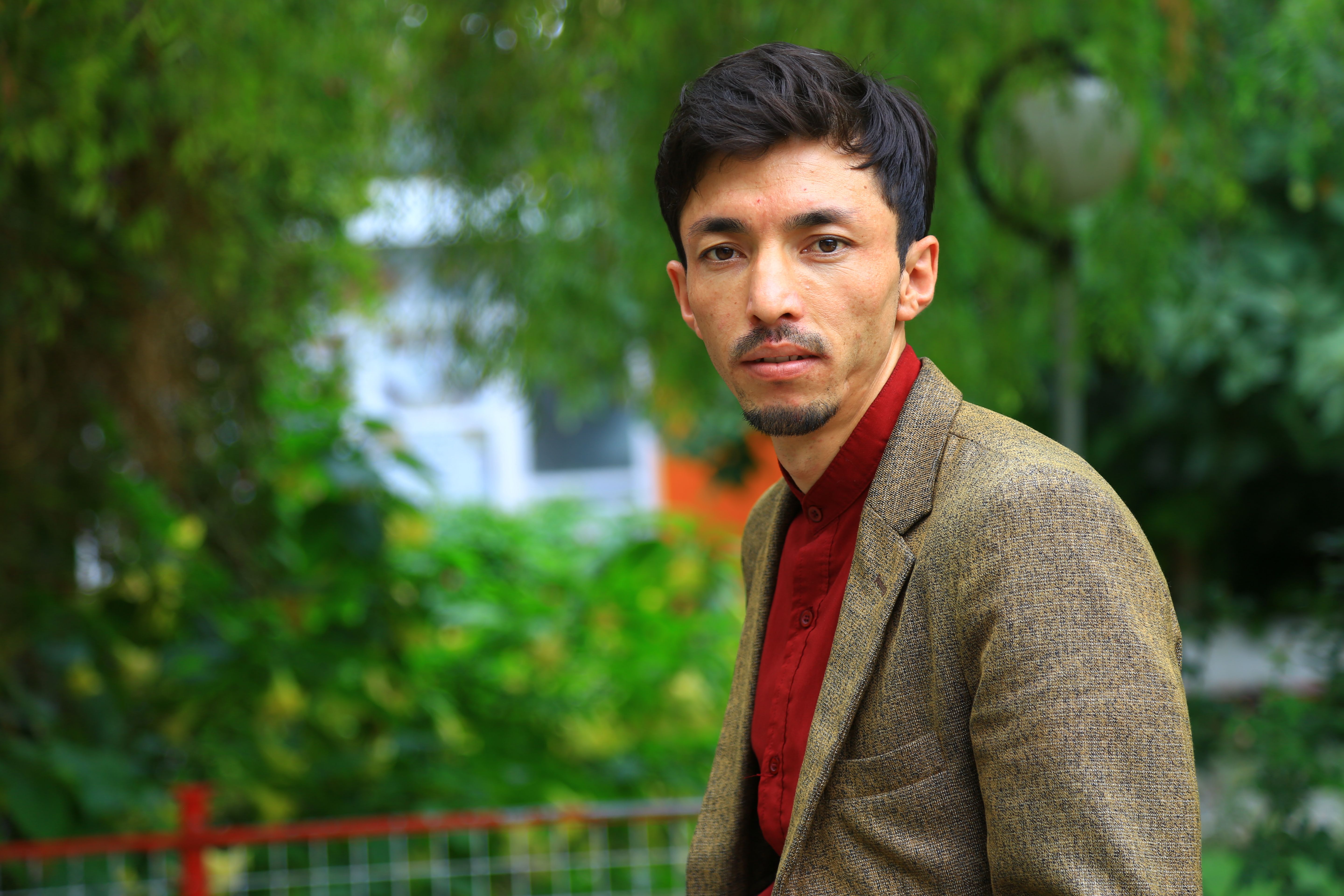 Fine-Looking Man in Jacket and Red Shirt · Free Stock Photo