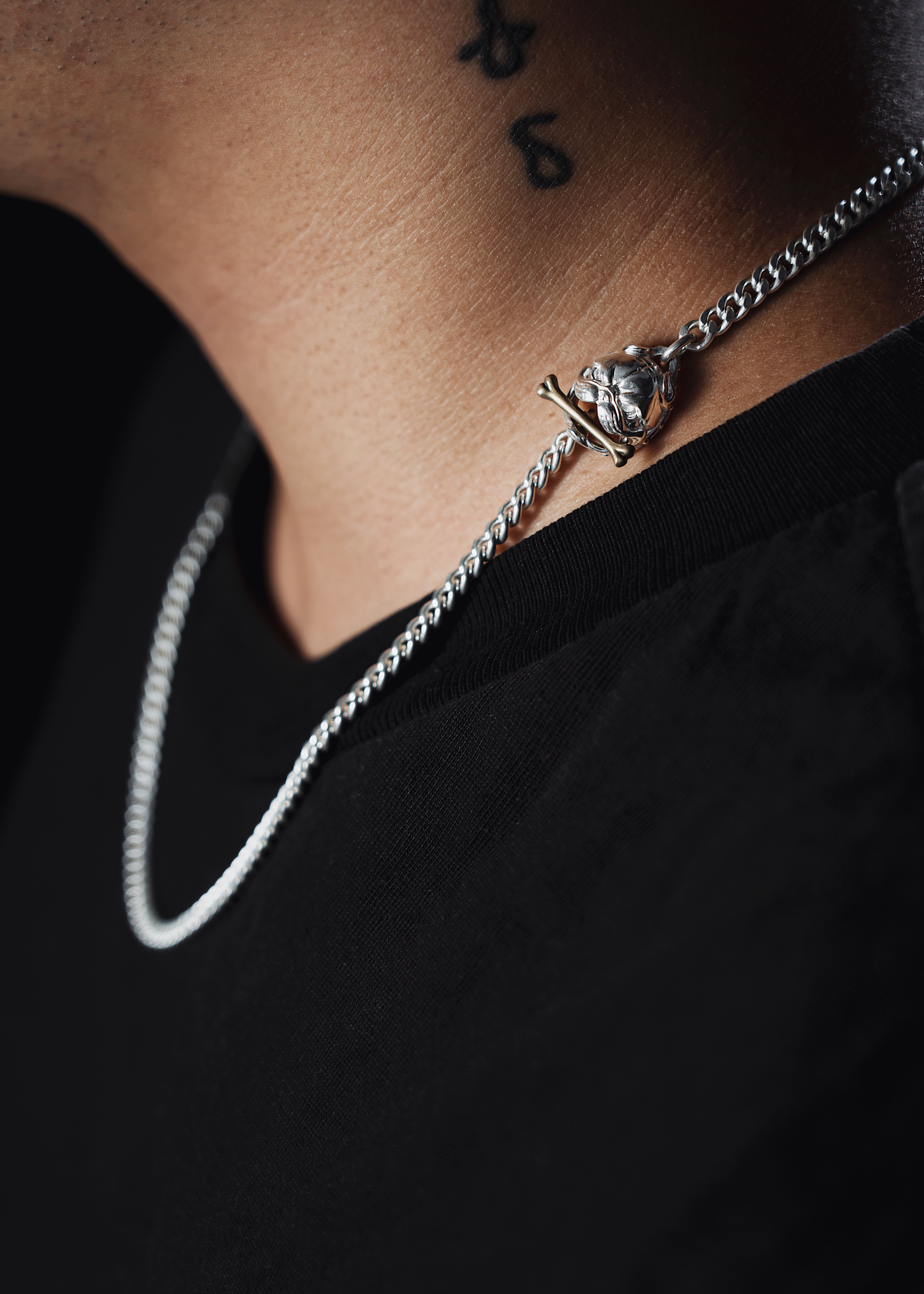 Man Wearing Silver Necklace · Free Stock Photo