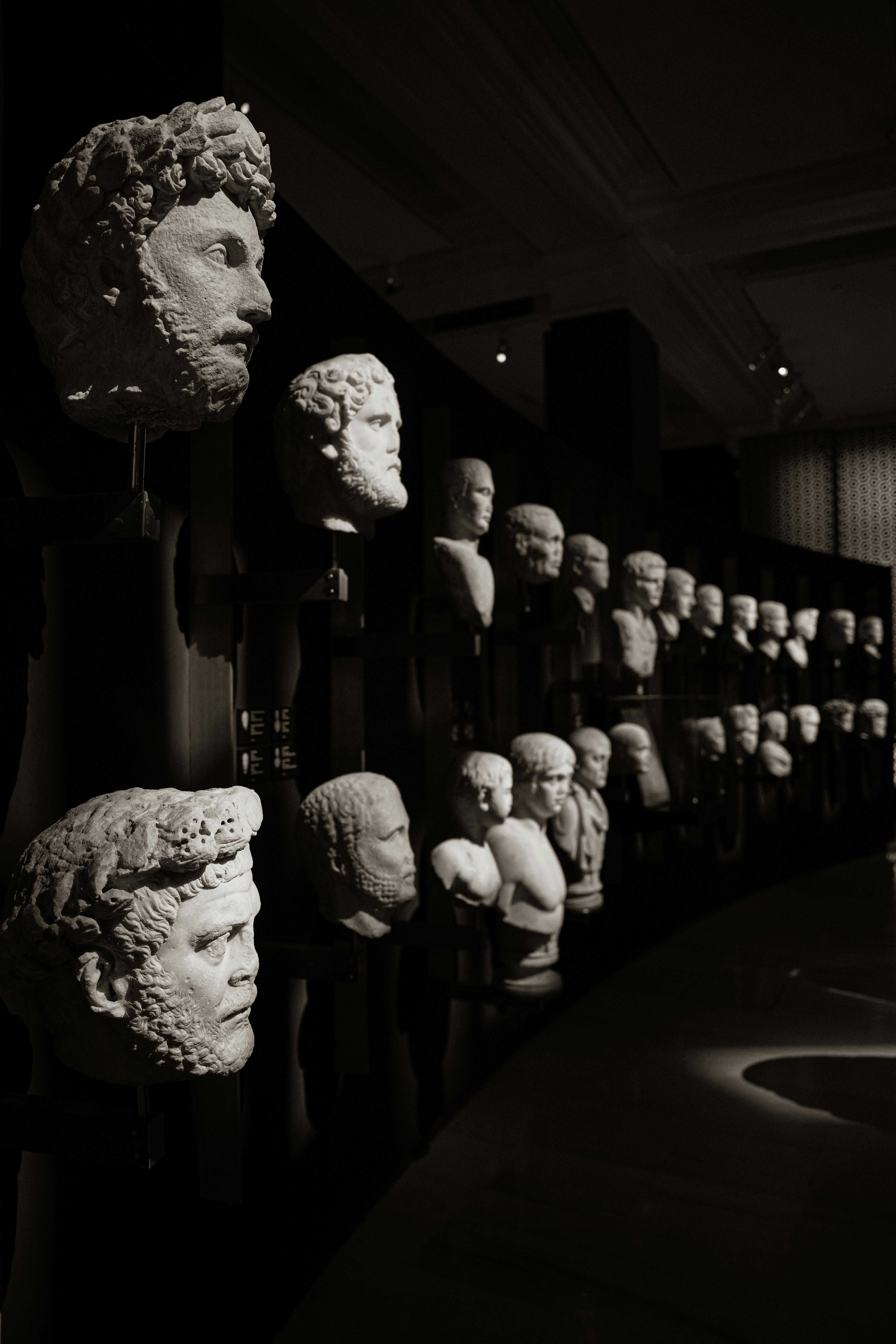 Marble Sculptures in Museum · Free Stock Photo