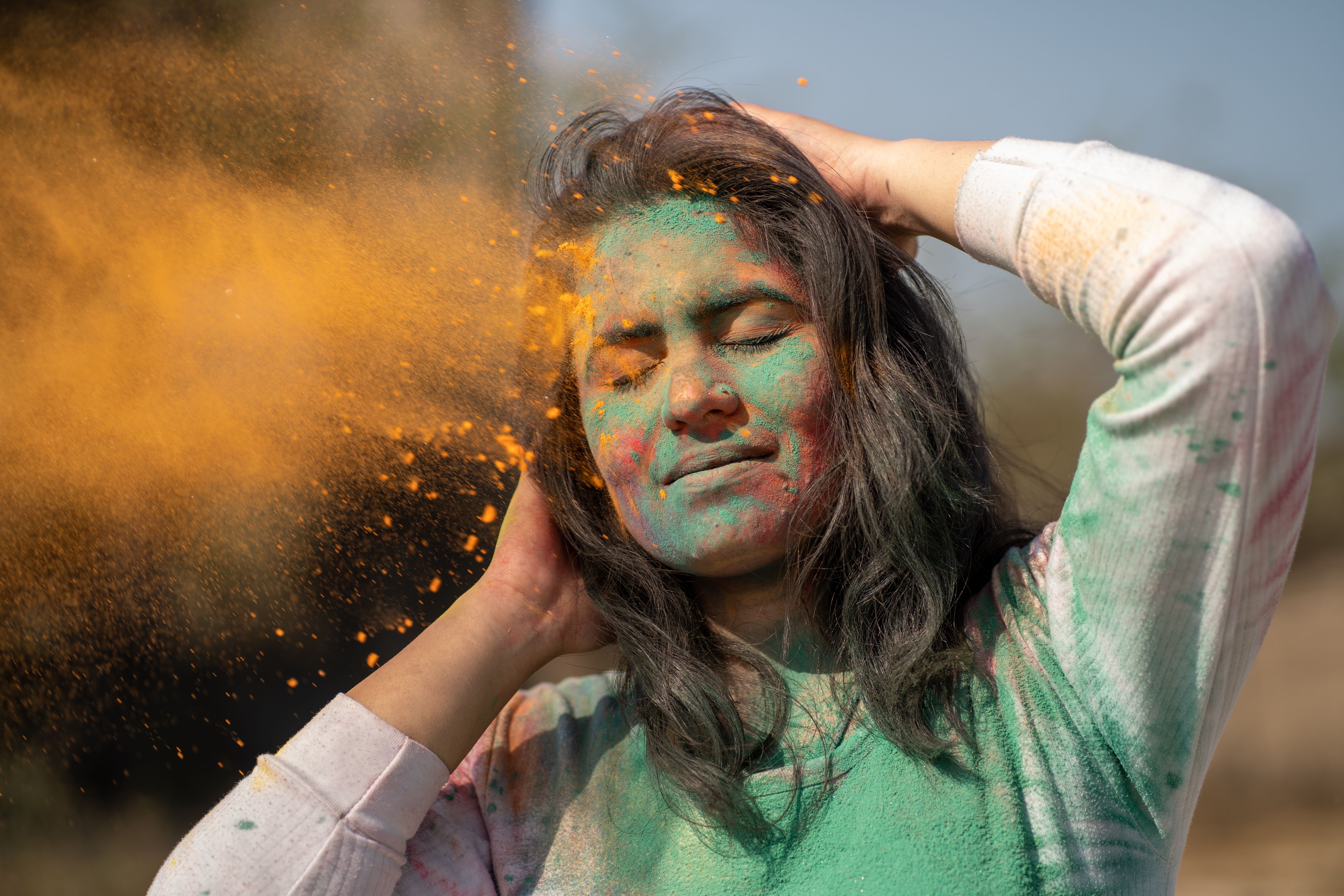 Woman with Painted Face · Free Stock Photo