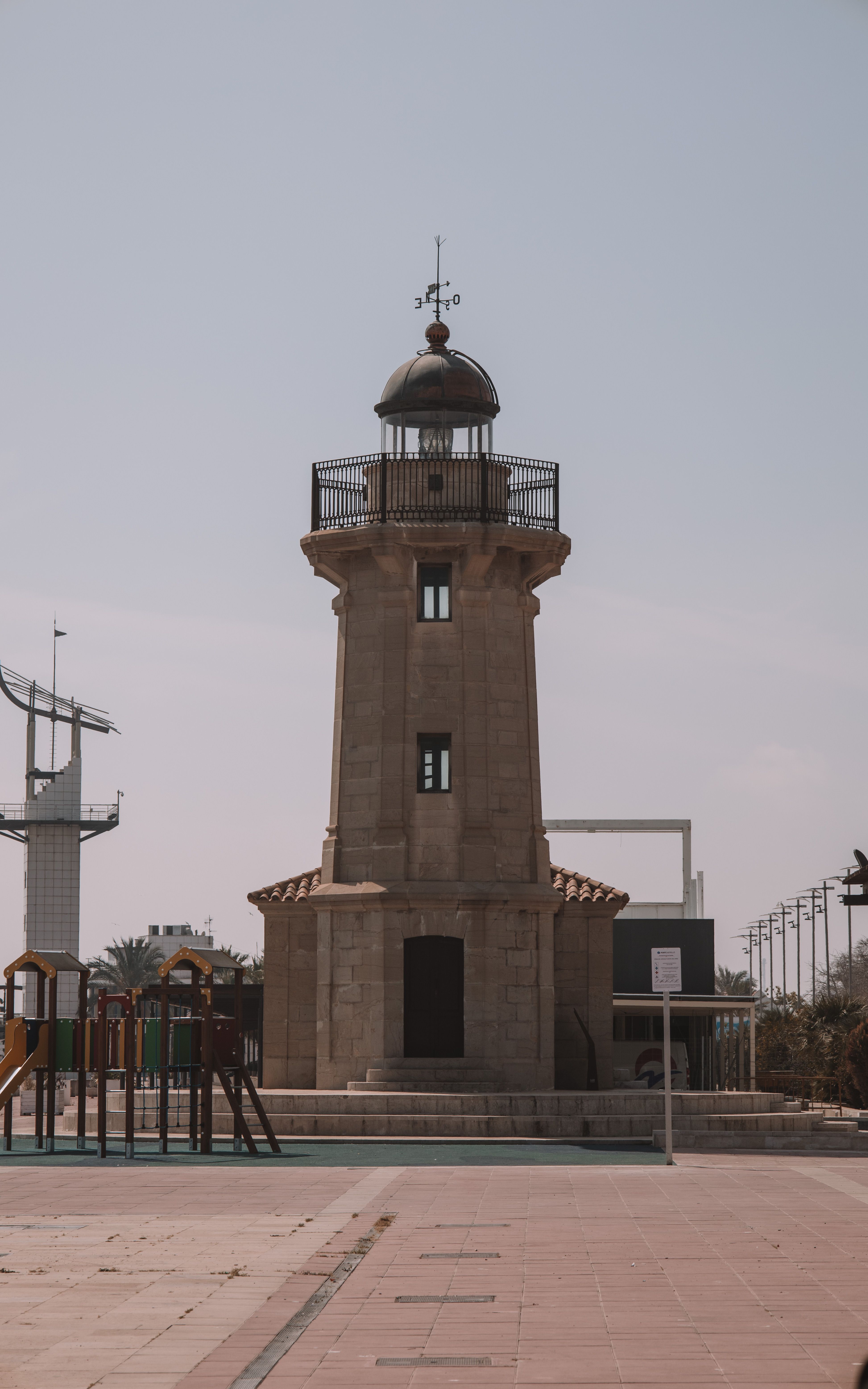 Small Lighthouse with Terrace · Free Stock Photo