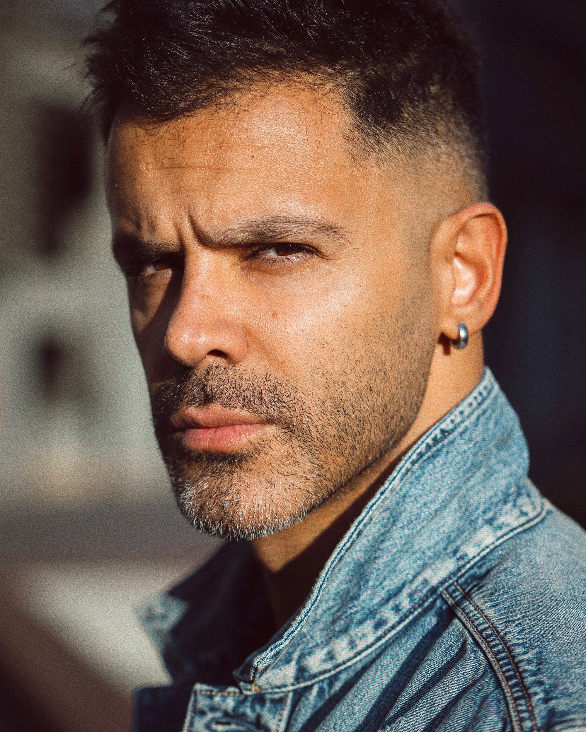 Face of a Man with Facial Hair · Free Stock Photo
