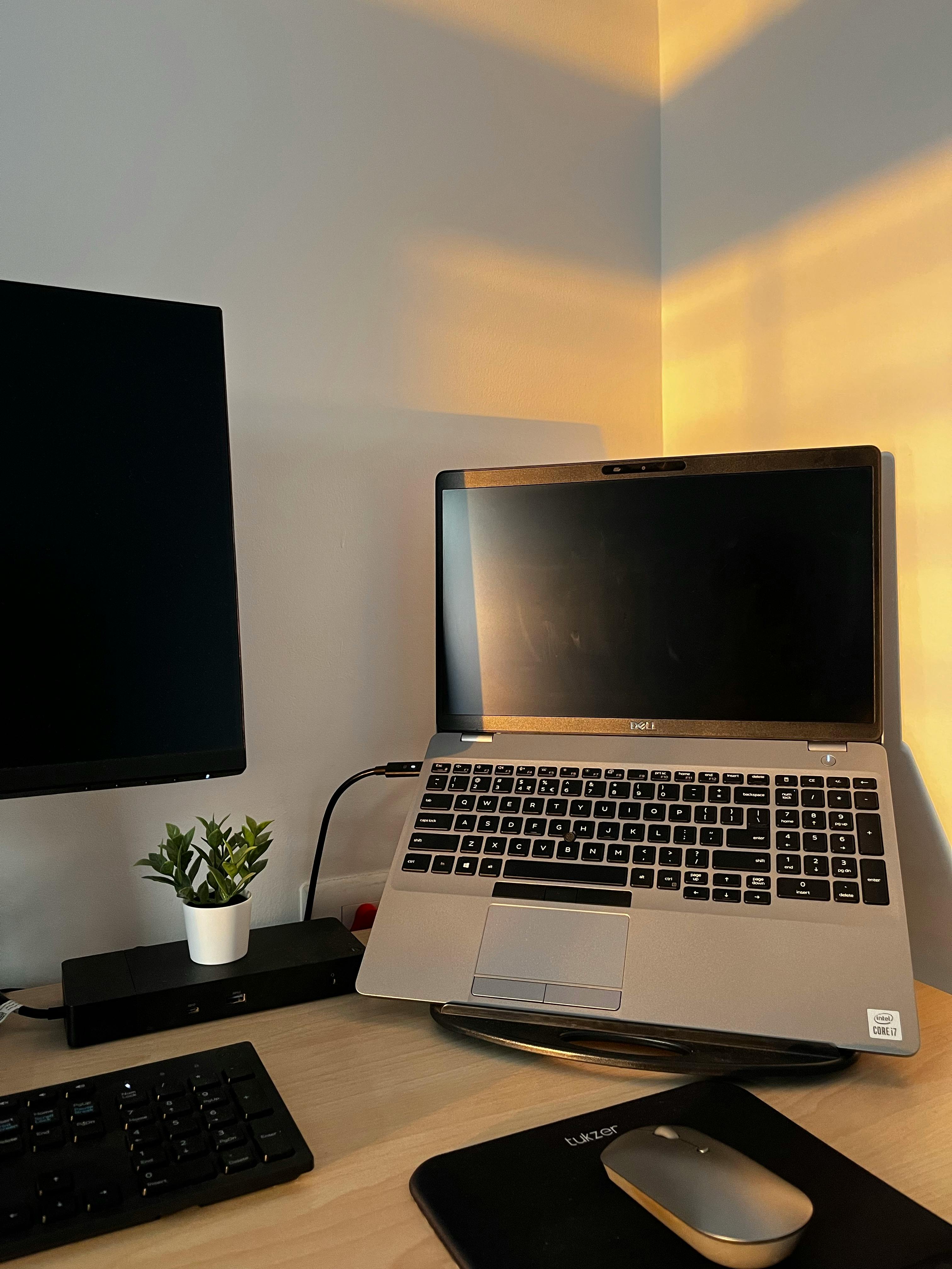 Silver Laptop and White Cup on Table · Free Stock Photo