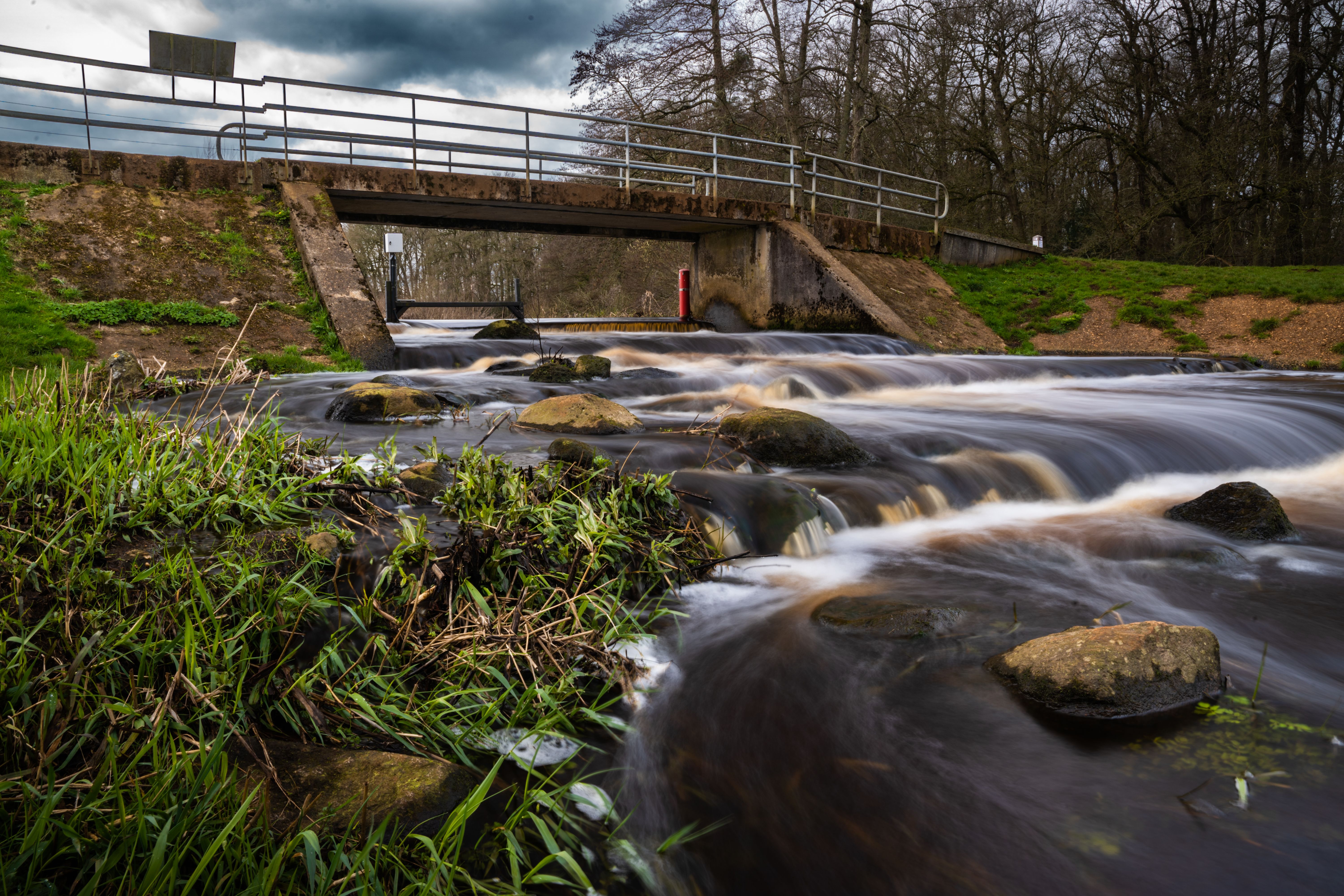 Footbridge Over a Rushing Stream · Free Stock Photo
