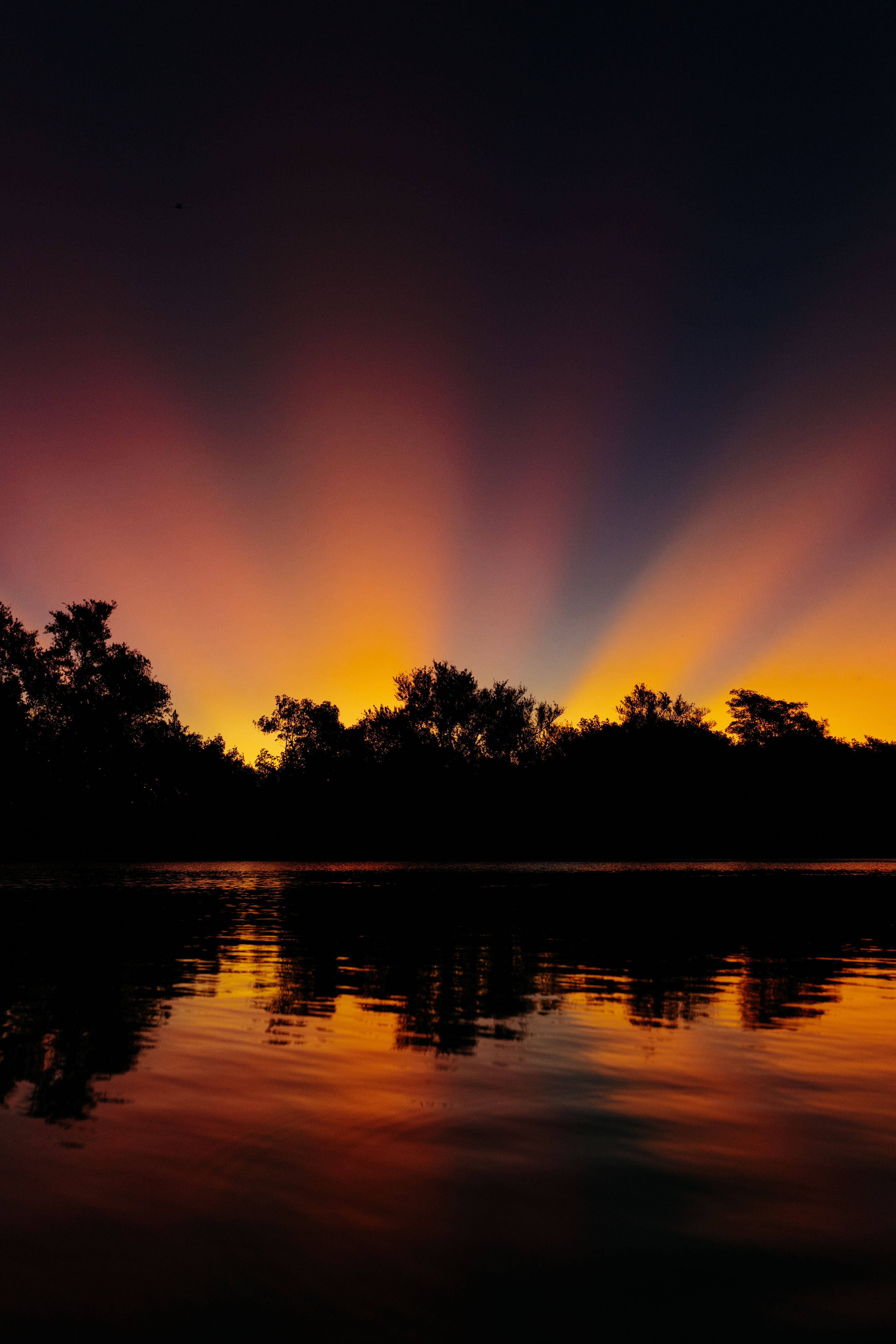 Sunset over the Lake · Free Stock Photo