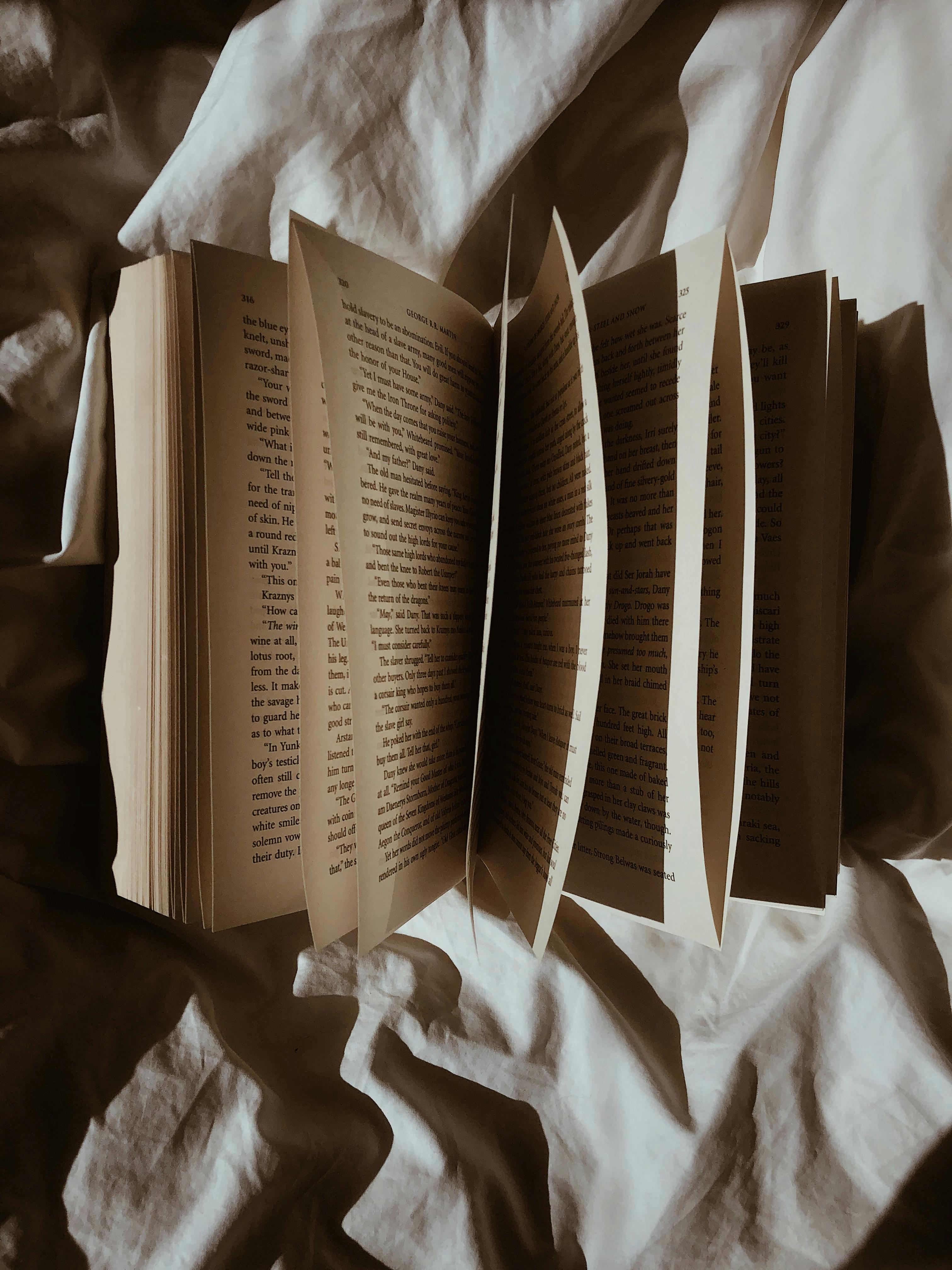 Open Book on Desk · Free Stock Photo