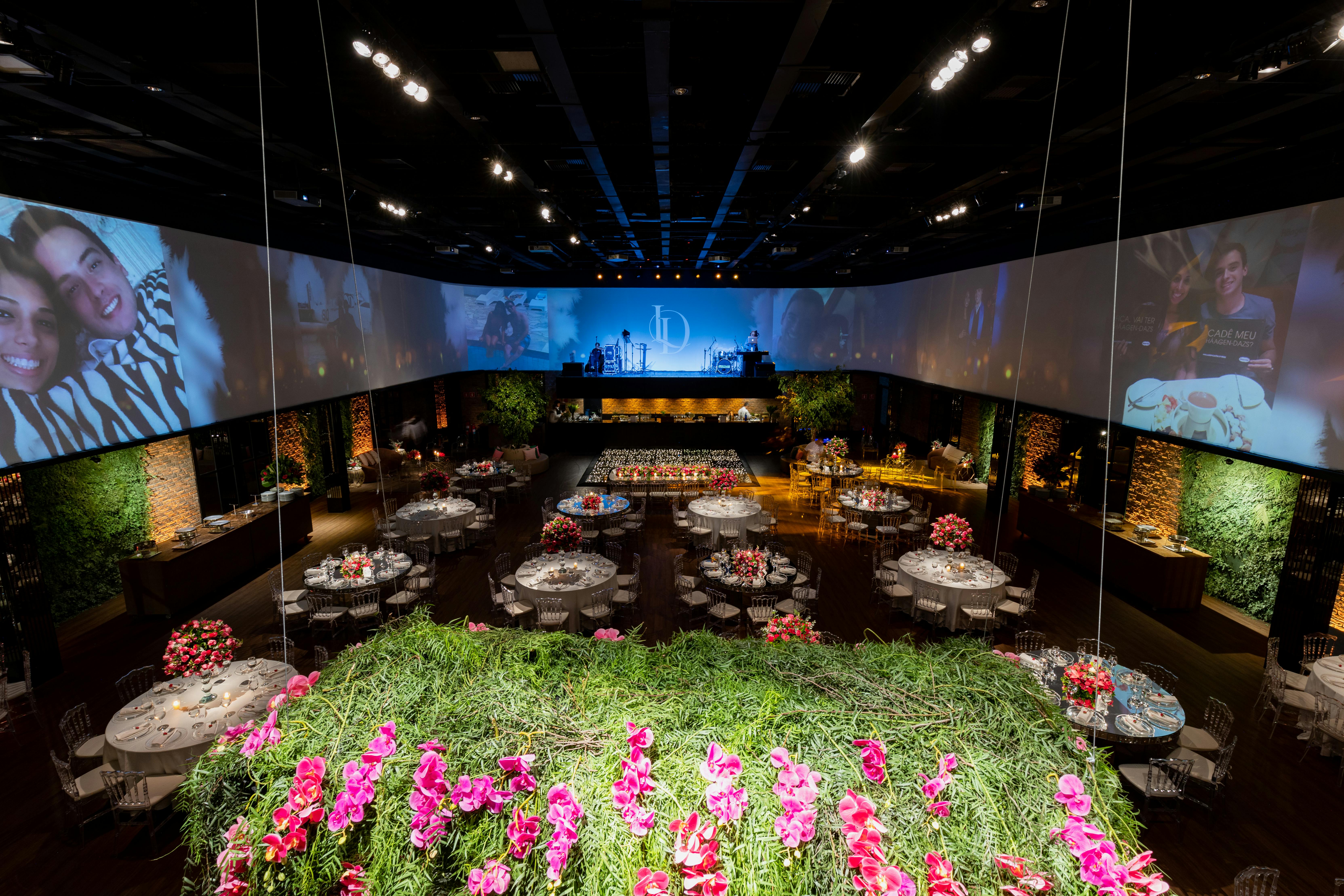 Photo of an Empty Wedding Hall with Wooden Floor · Free Stock Photo