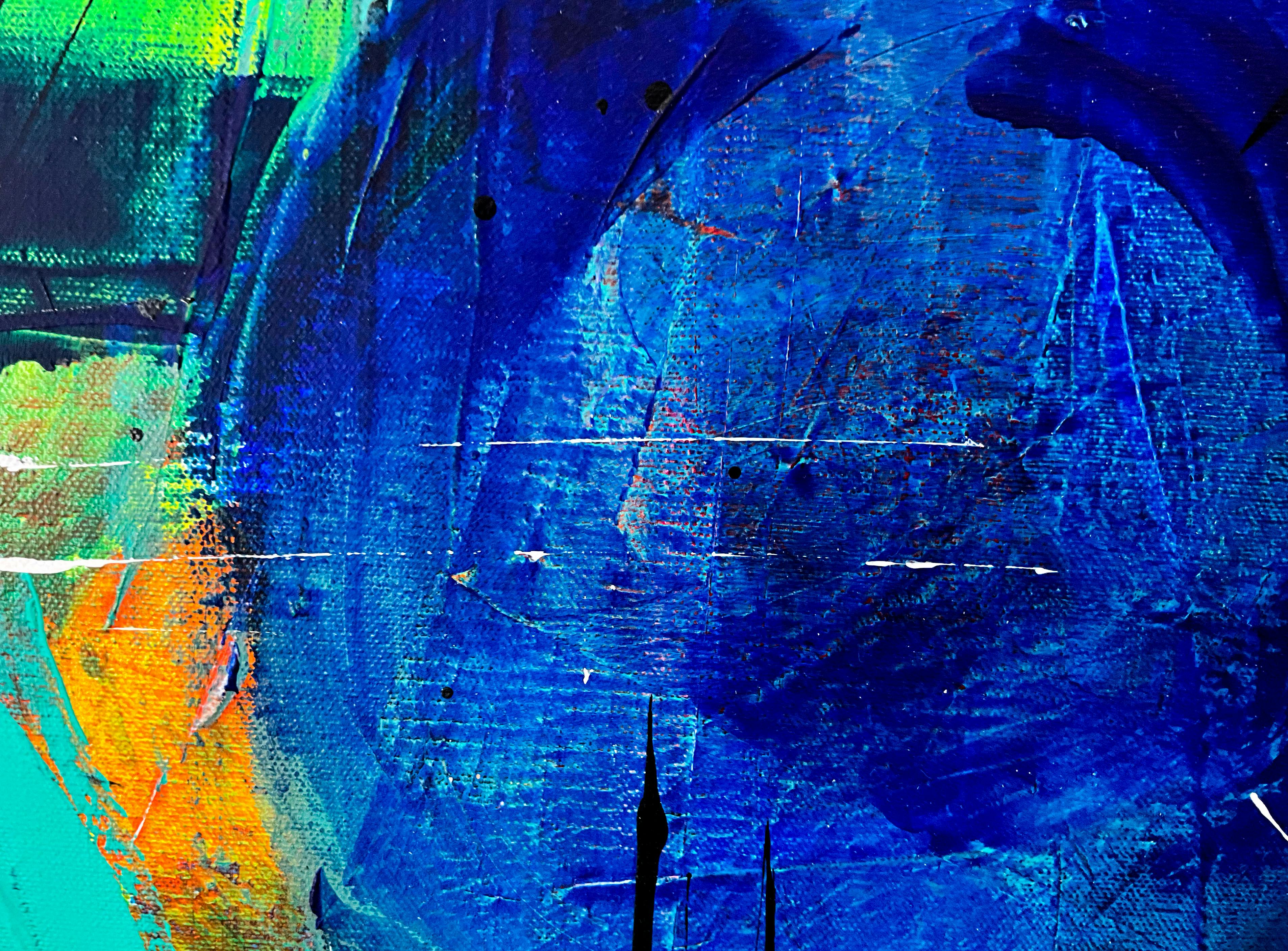 Blue Stain of Paint · Free Stock Photo